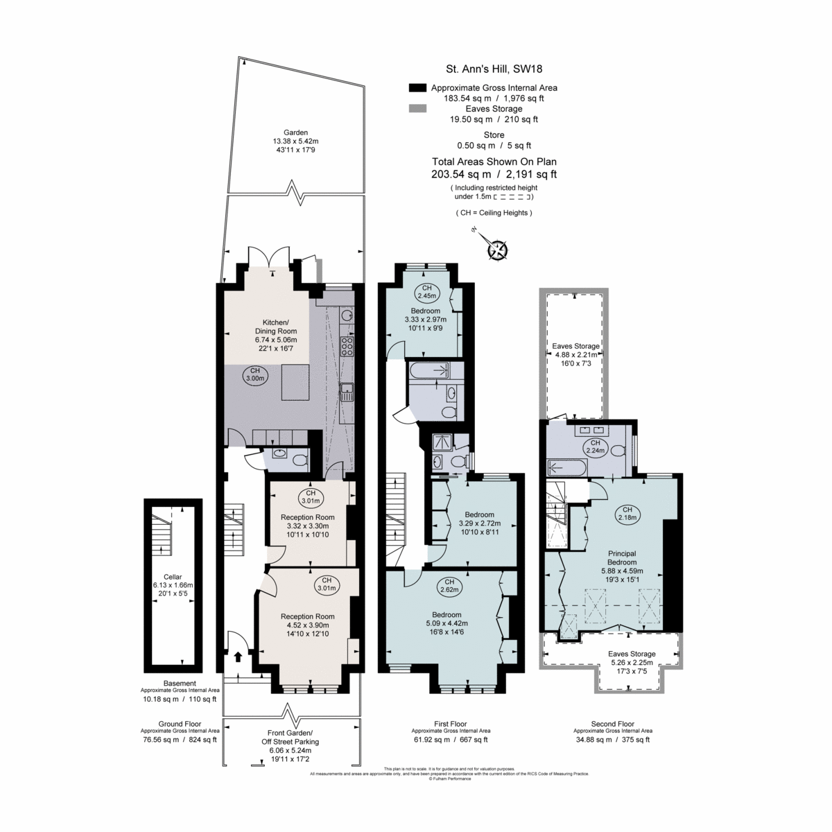 St. Ann's Hill, London SW18, 4 bedroom terraced house for sale ...