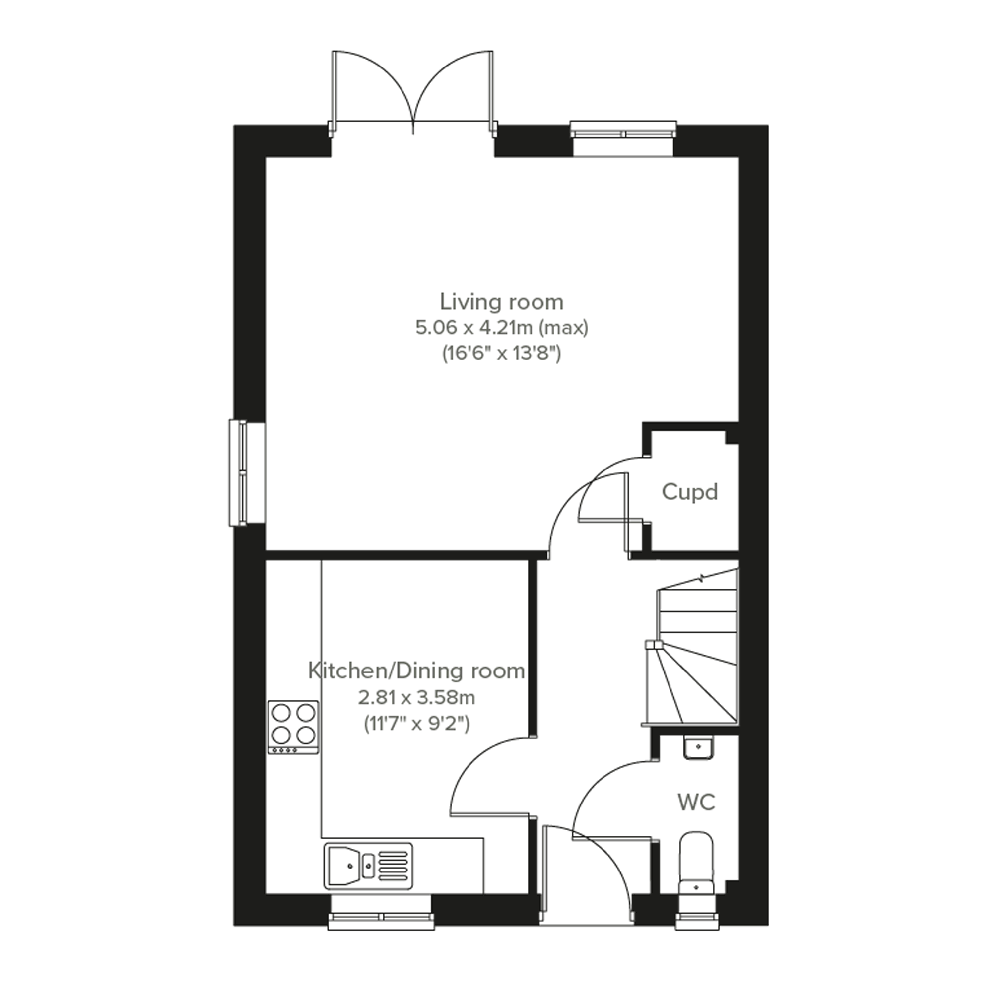 "The Whinfell" at Fitzhugh Rise, Wellingborough NN8, 4 bedroom semi ...