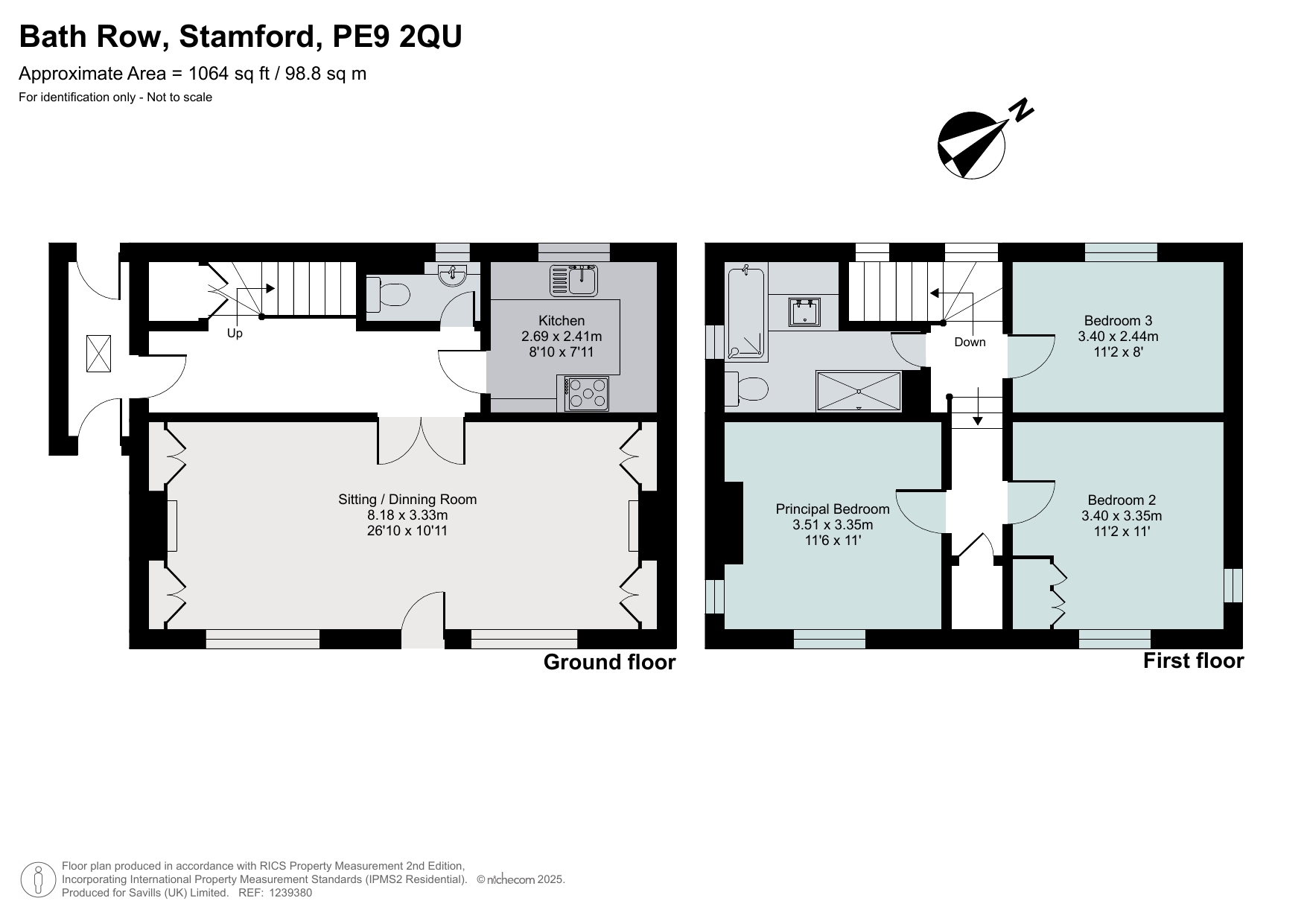 Bath Row, Stamford, Lincolnshire PE9, 3 bedroom link-detached house for ...