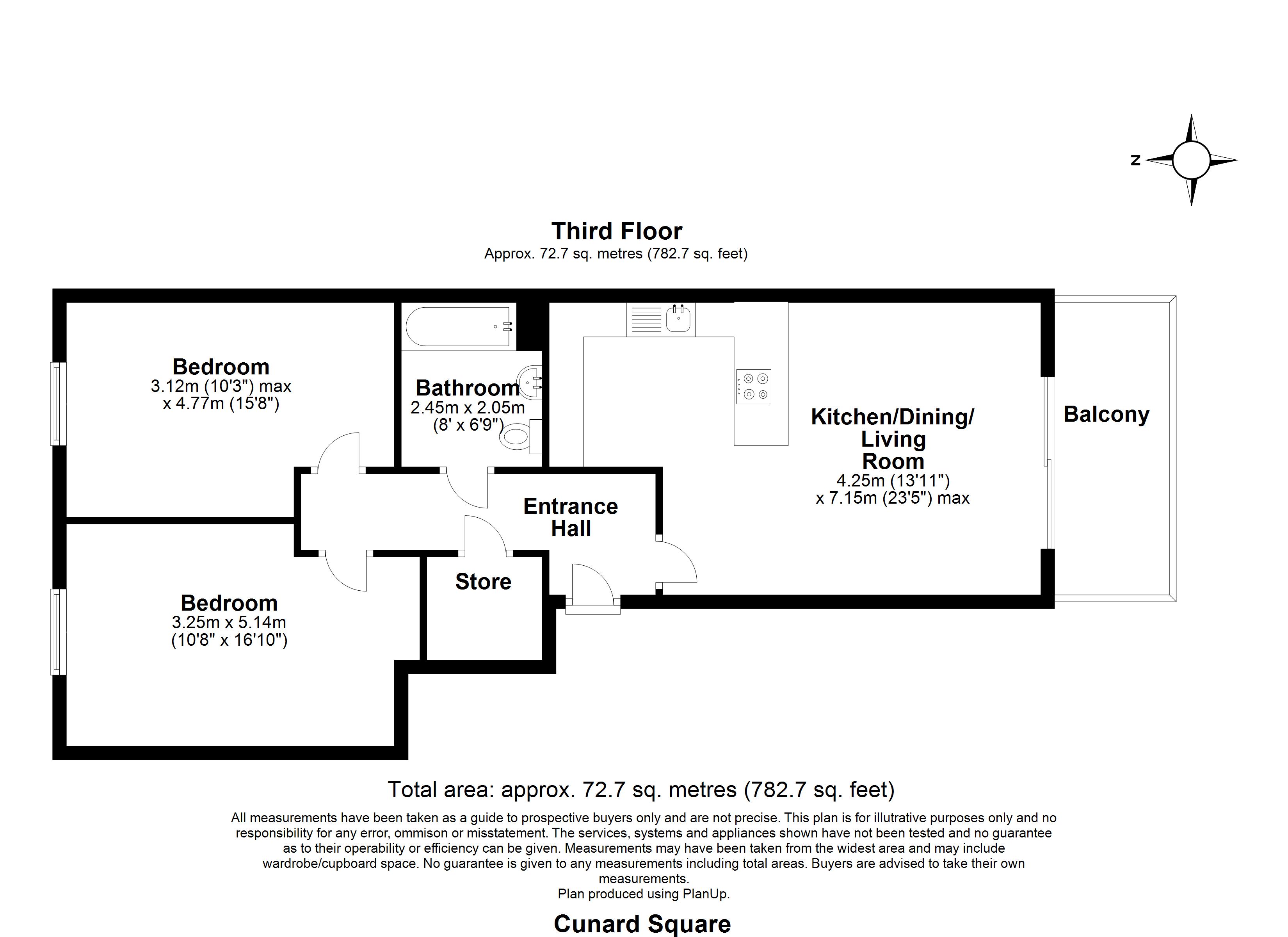 Cunard Square, Chelmsford CM1, 2 bedroom flat for sale - 69474014 ...
