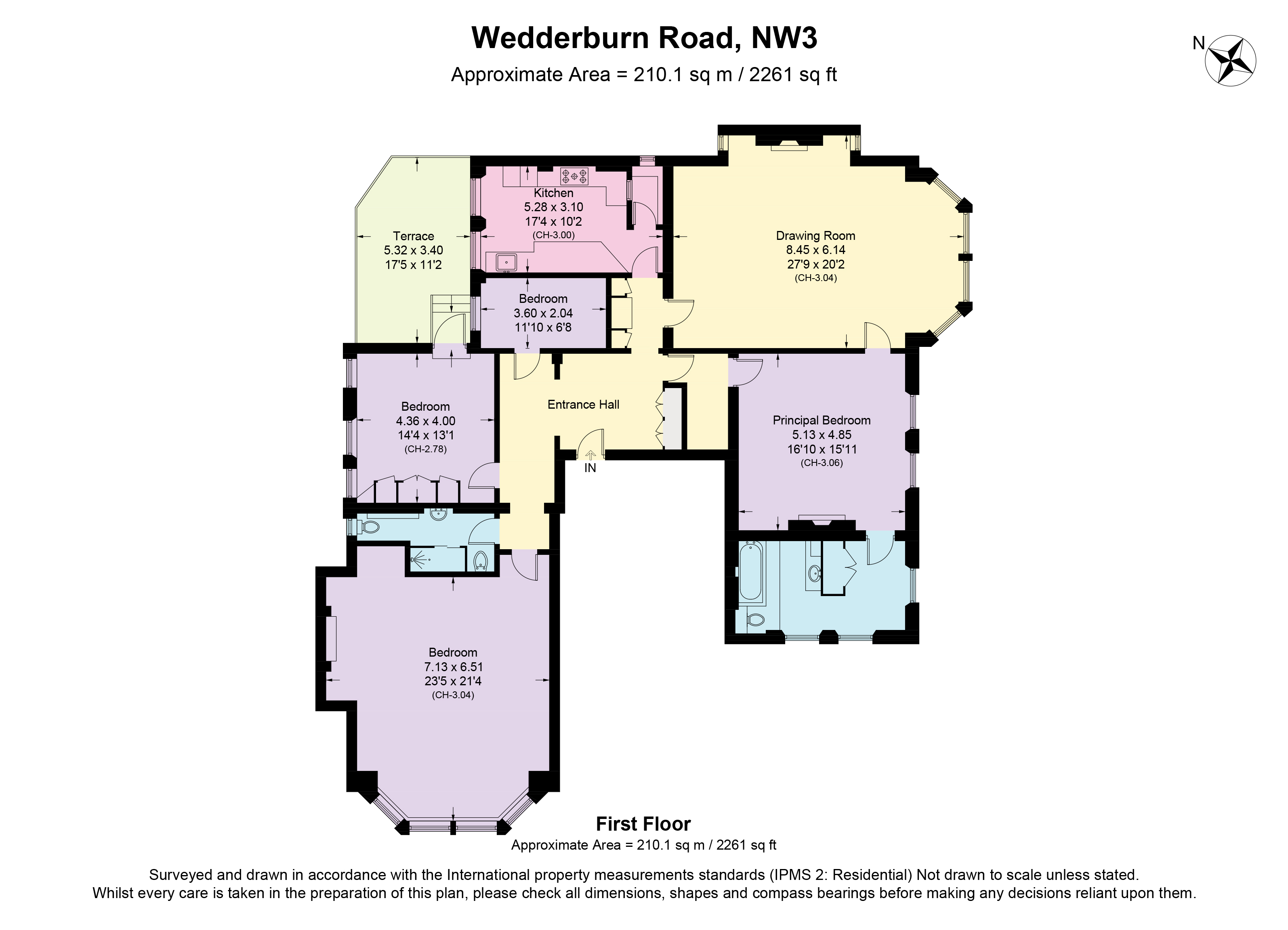 Wedderburn Road, London NW3, 4 bedroom flat for sale - 69046545 ...