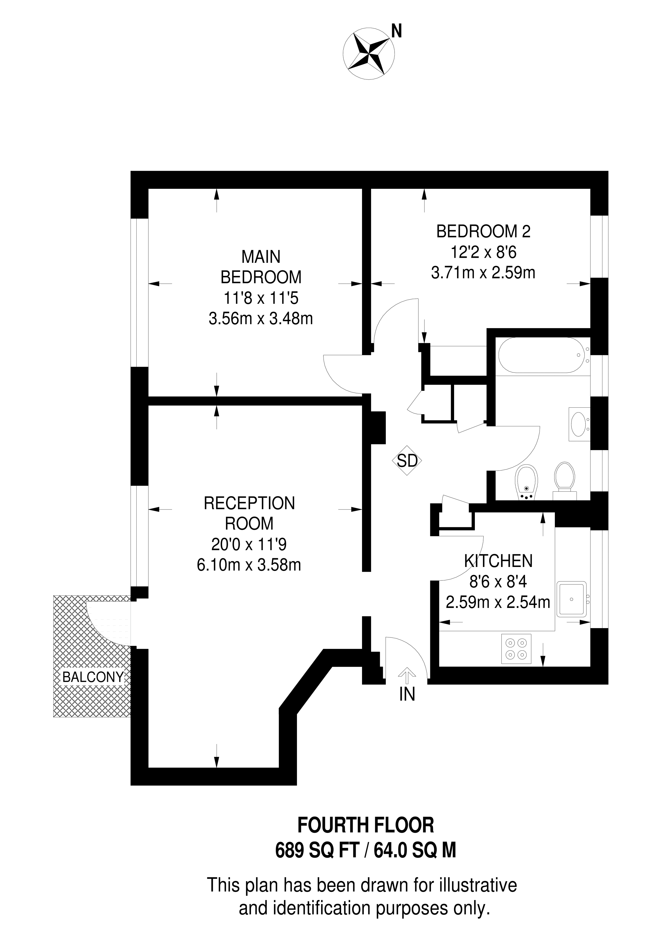 Binfield Road, Clapham North, London SW4, 2 bedroom flat for sale ...