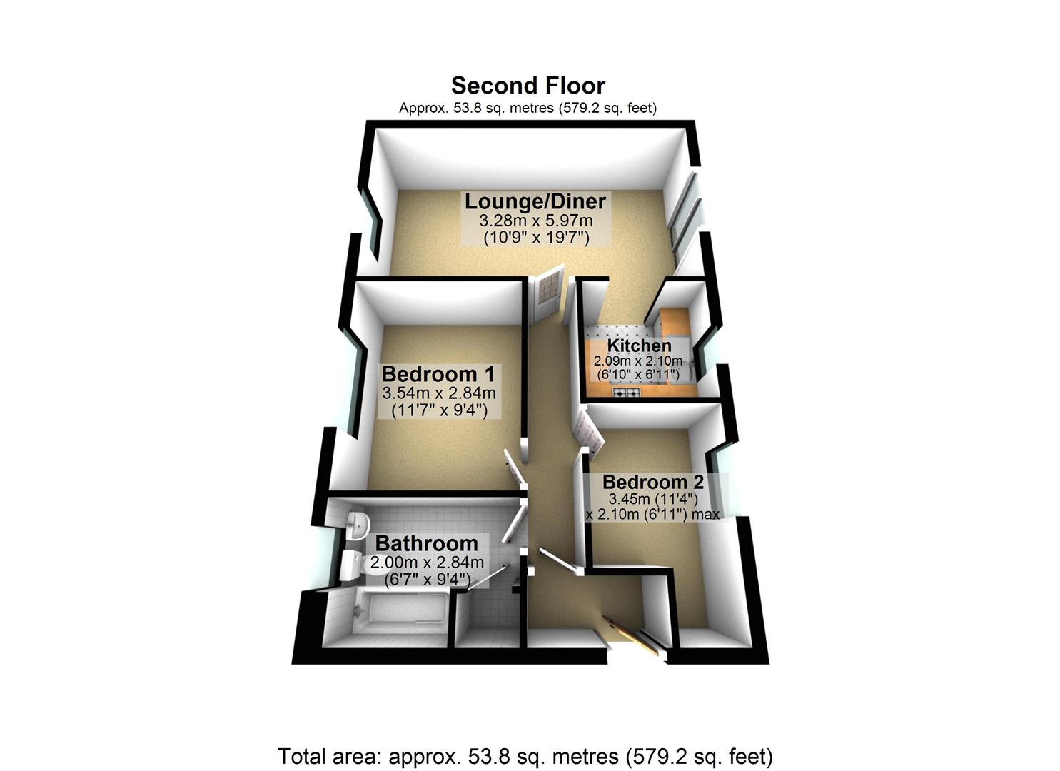 Chirton Dene Quays, North Shields, Tyne And Wear NE29, 2 bedroom flat ...