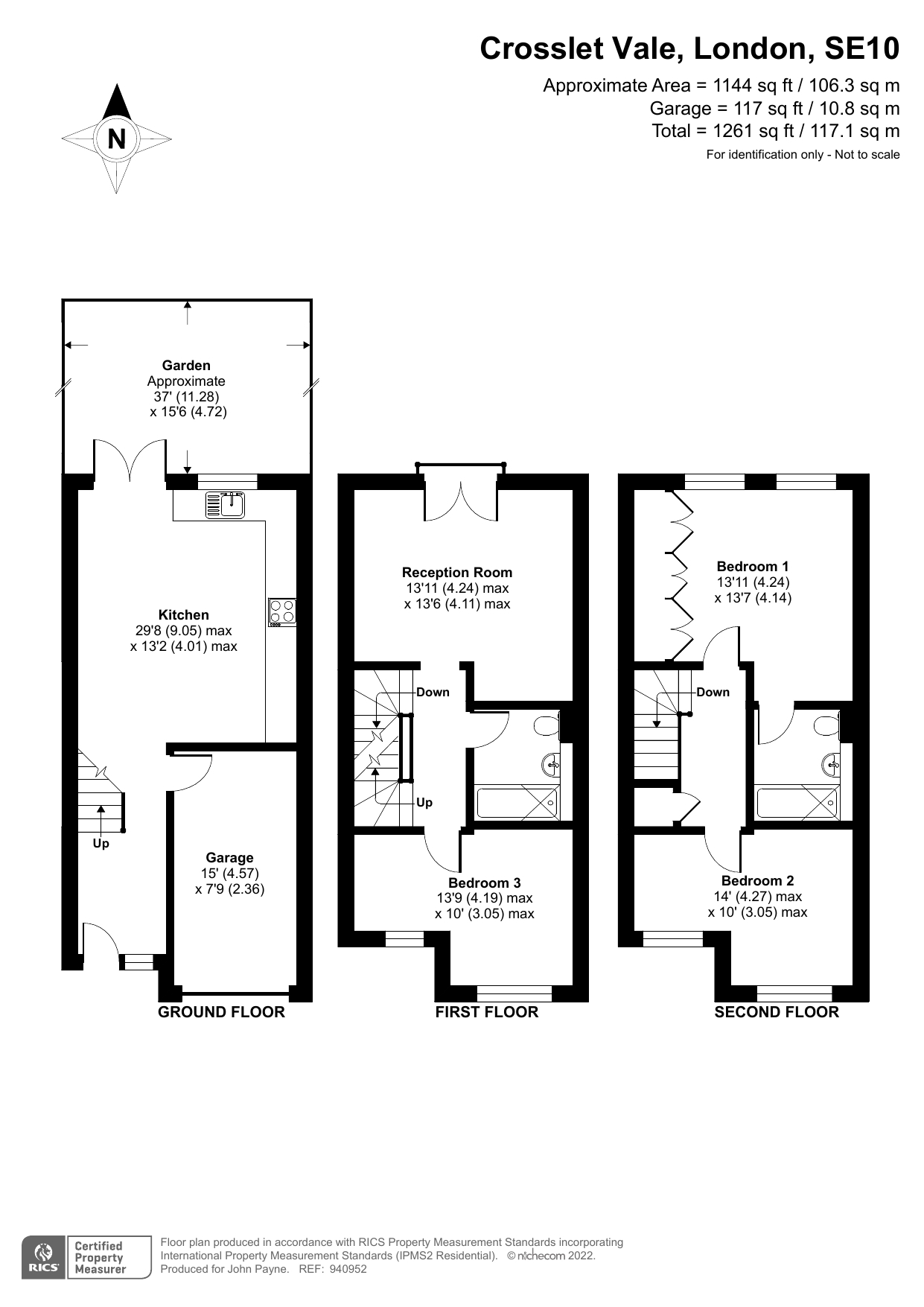 Crosslet Vale, London SE10, 3 bedroom town house for sale - 63907218 ...