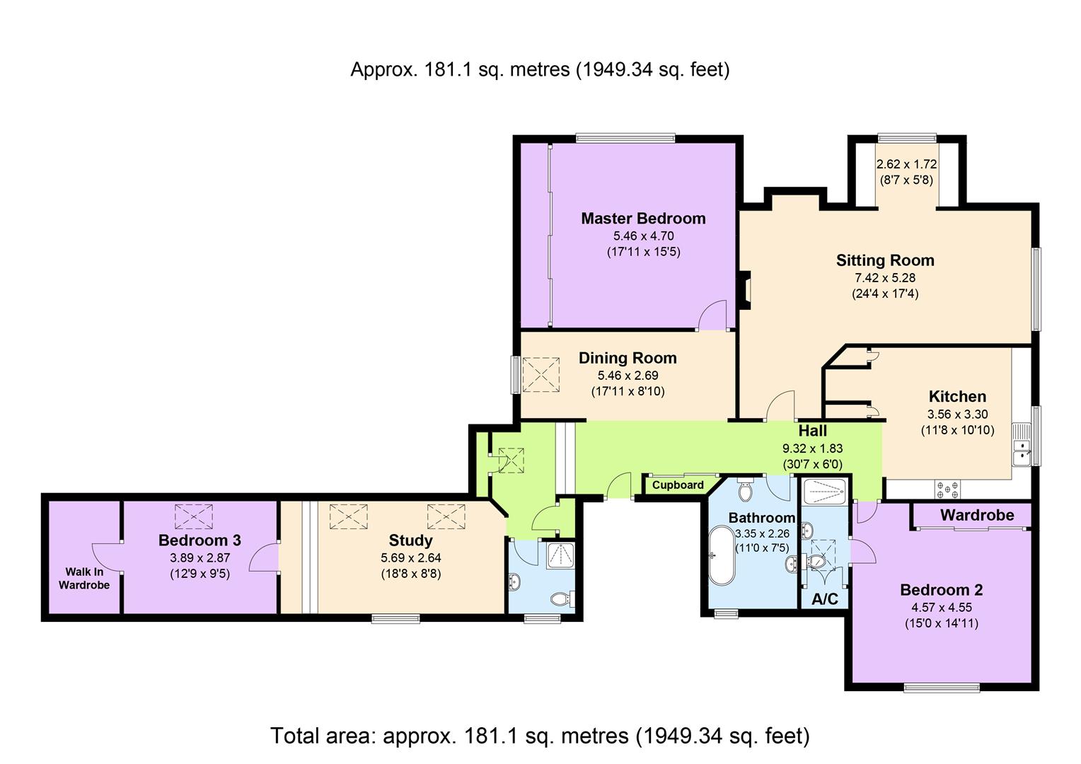 3 bed flat for sale in Ponsbourne Park, Newgate Street, Hertford SG13 ...