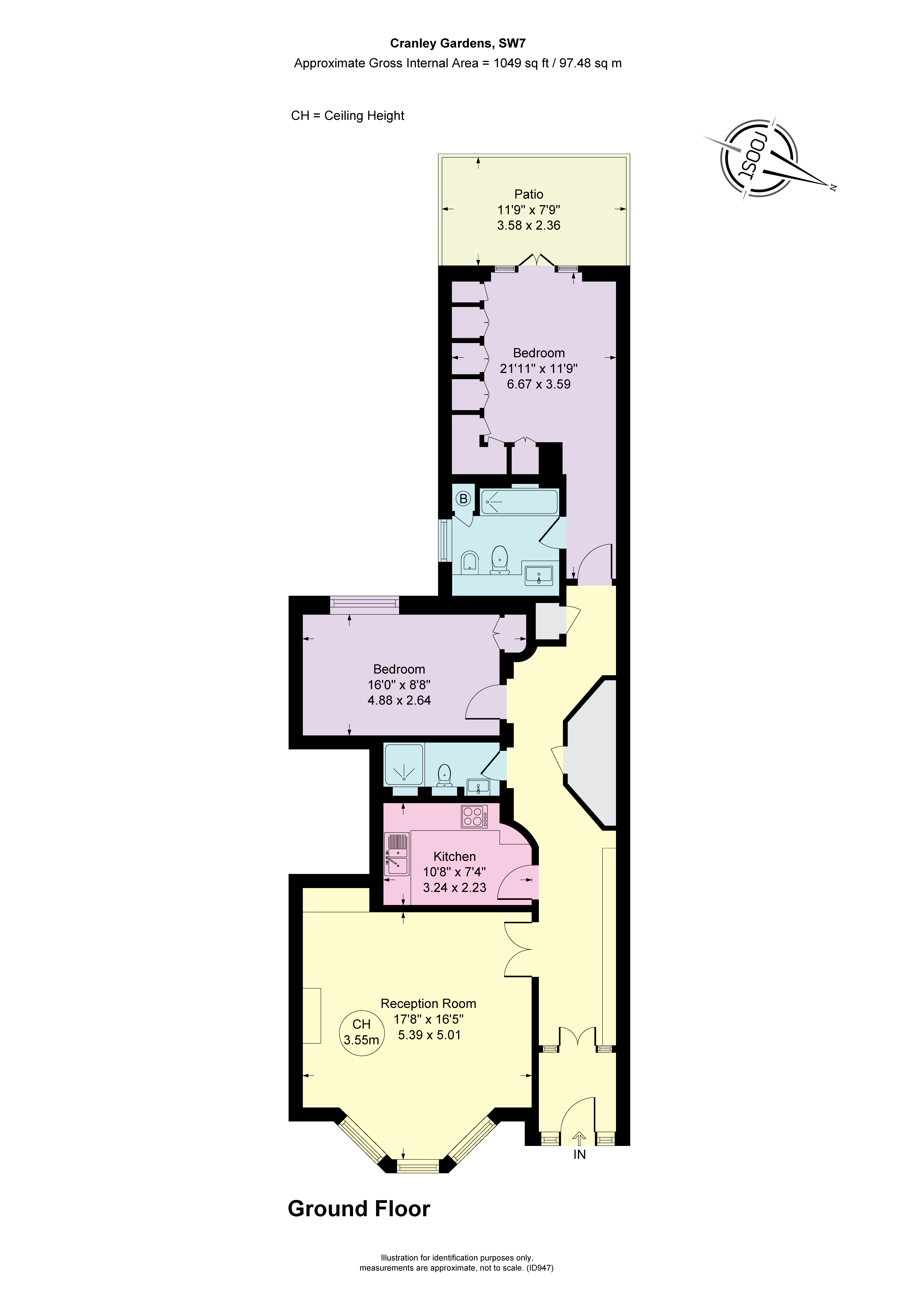Cranley Gardens, South Kensington, London SW7, 2 bedroom flat to rent ...