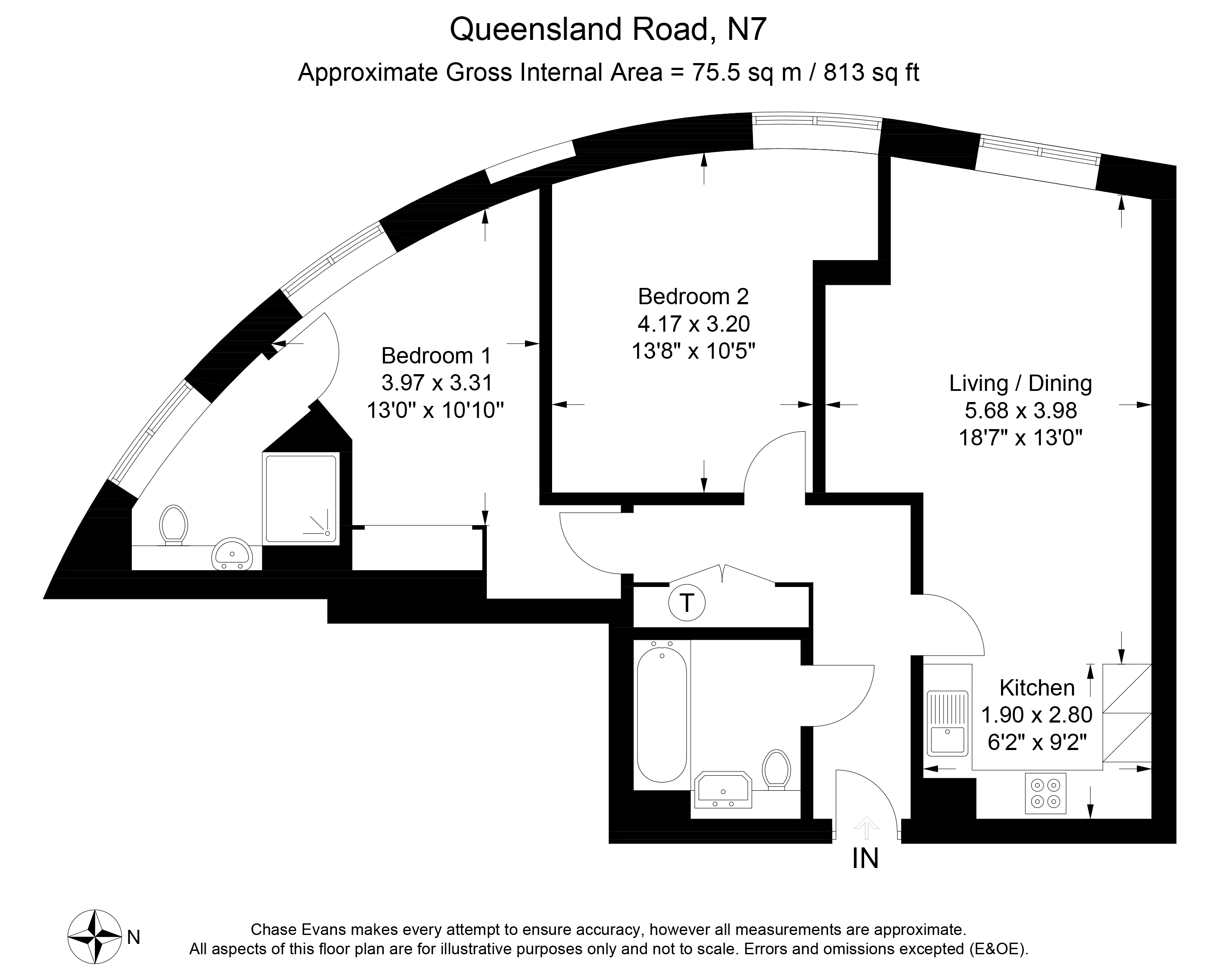 Free property report Flat 109, 7, Queensland Road, London, N7 7FG - Chimnie