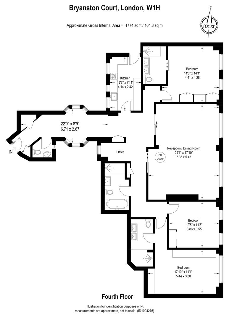 Bryanston Court II, George Street, Marylebone, London W1H, 3 bedroom ...