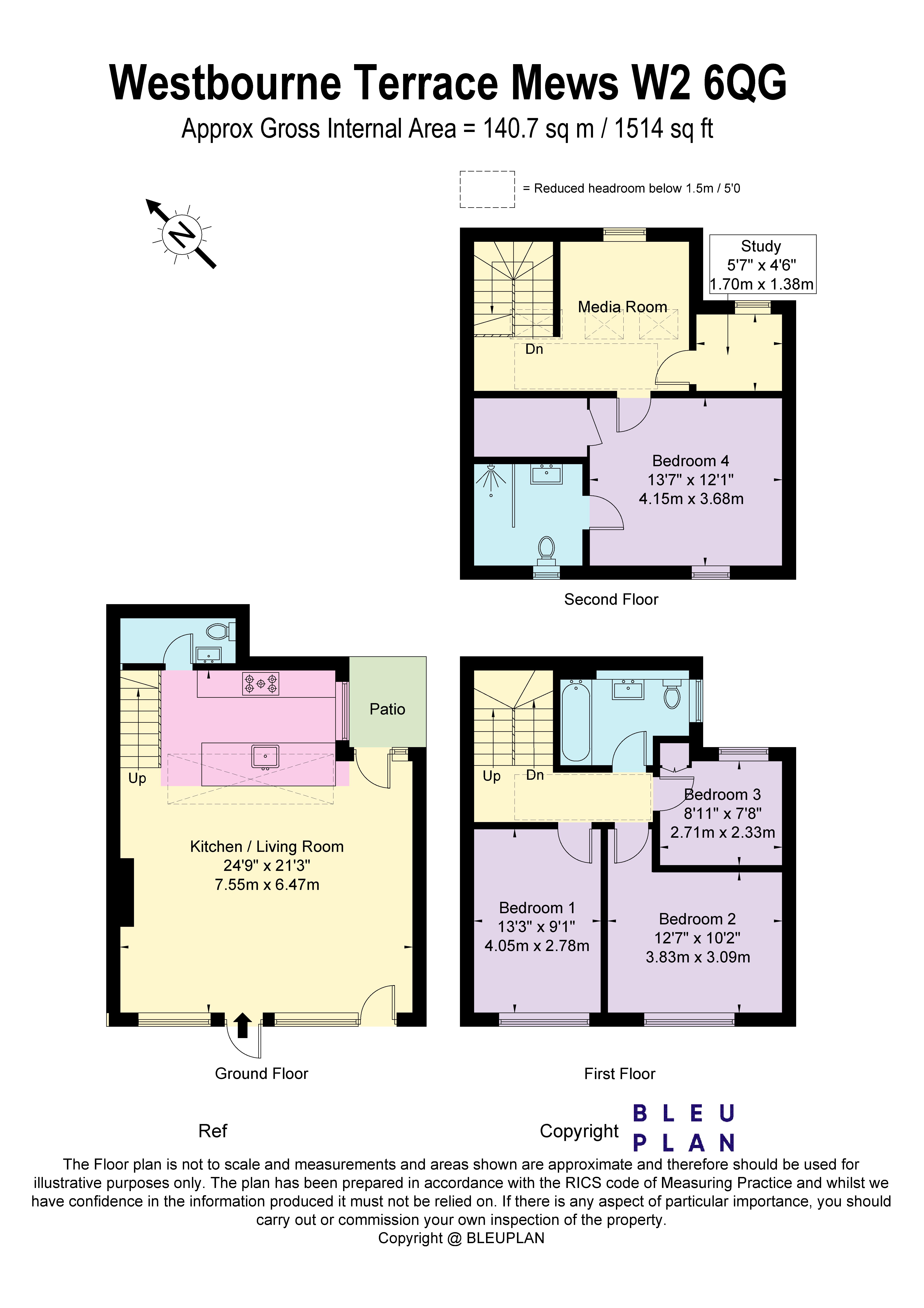 Westbourne Terrace Mews, London W2, 4 bedroom terraced house to rent ...