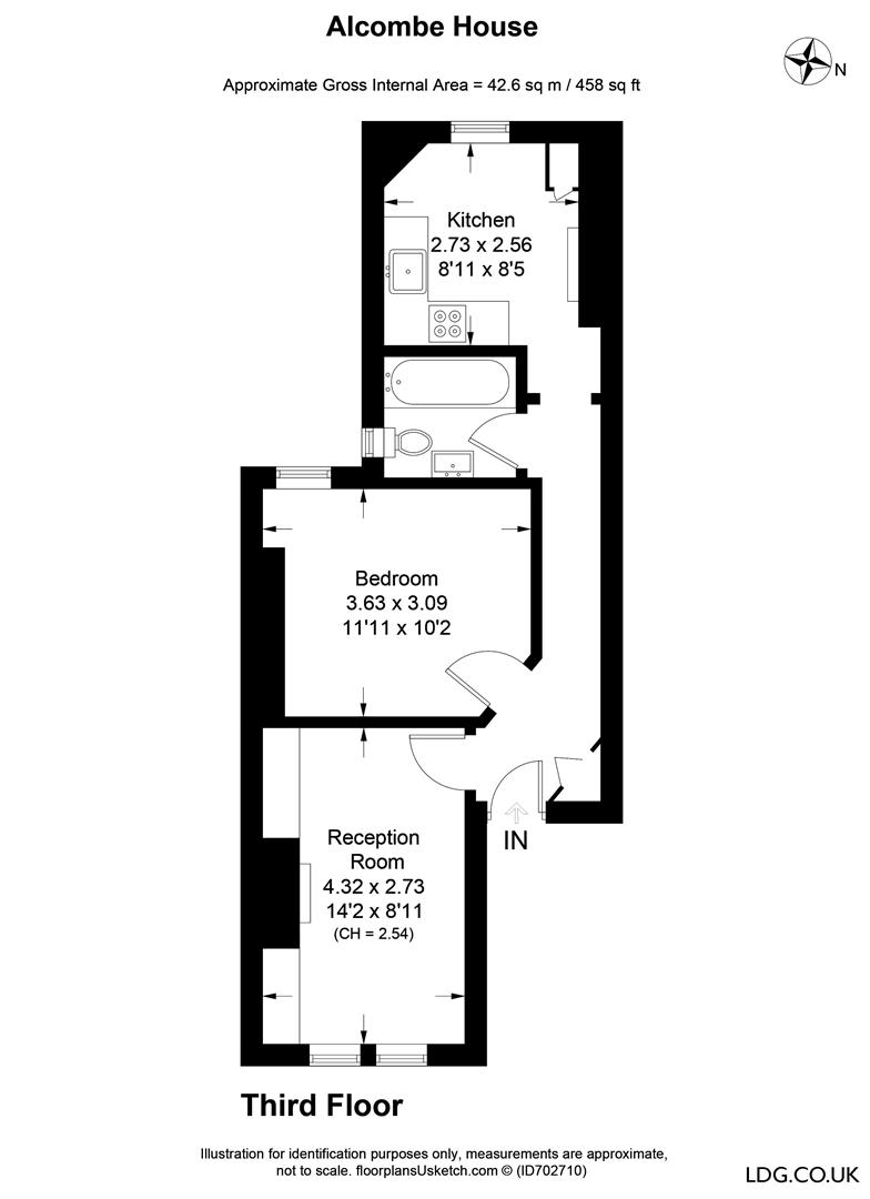 Free property report Flat 5, Alcombe House, 11 Hanson Street, London ...