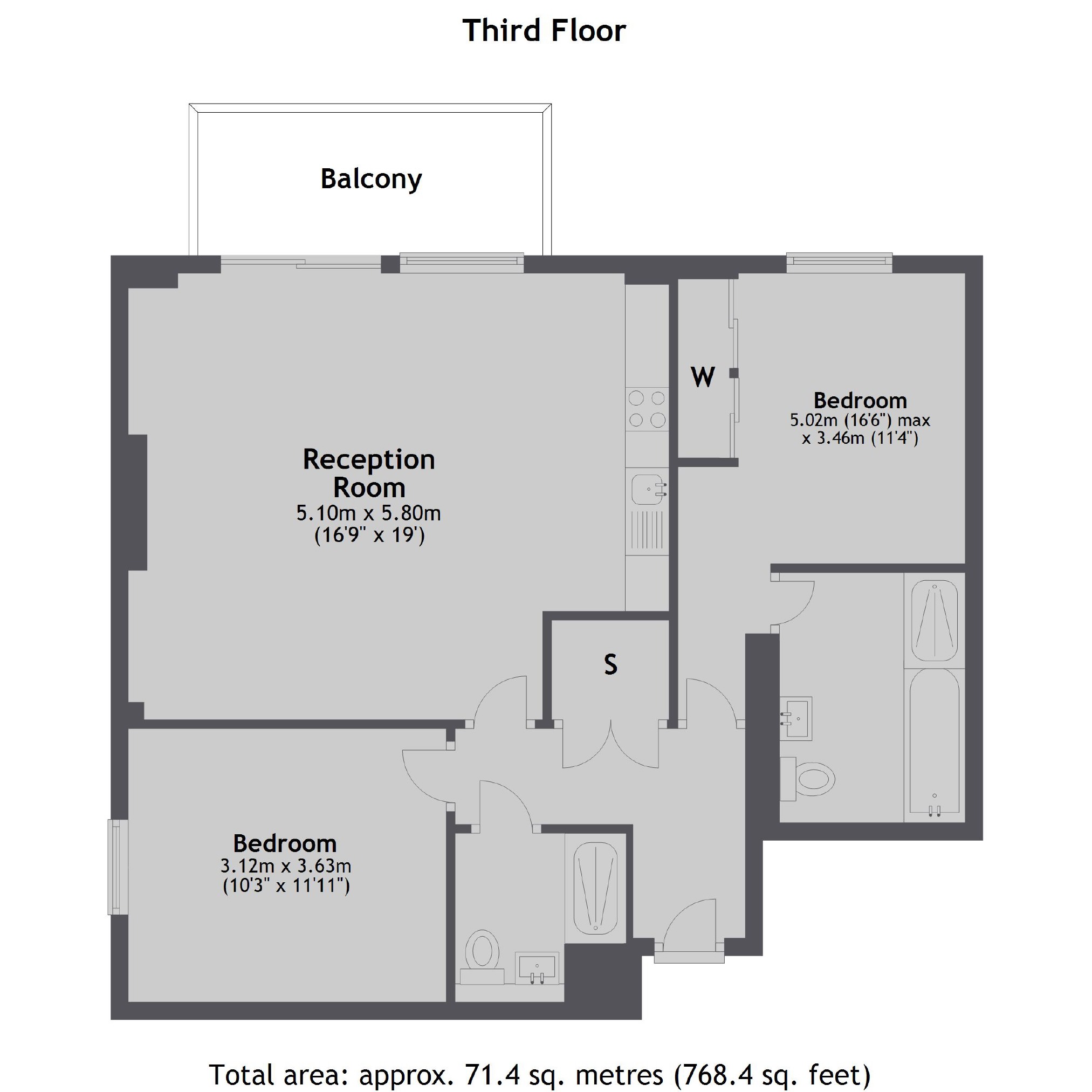 Wingate Square, London SW4, 2 bedroom flat for sale - 51349689 ...