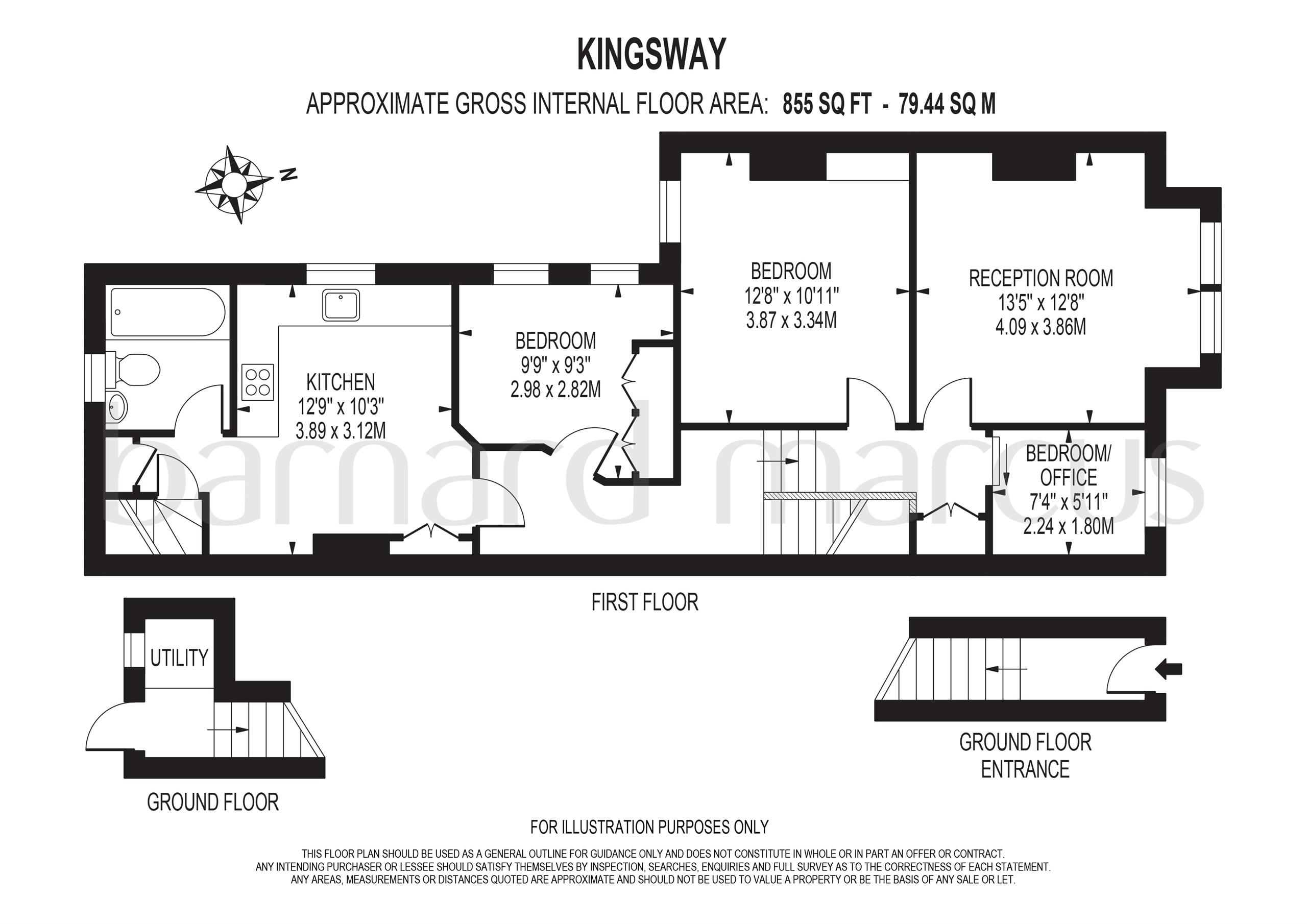 Kingsway, London SW14, 3 bedroom flat for sale - 65812325 | PrimeLocation