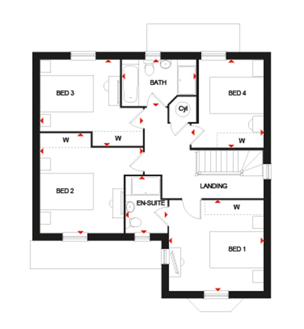 "Exeter" at St. Martins Road, Eastbourne BN22, 4 bedroom detached house ...