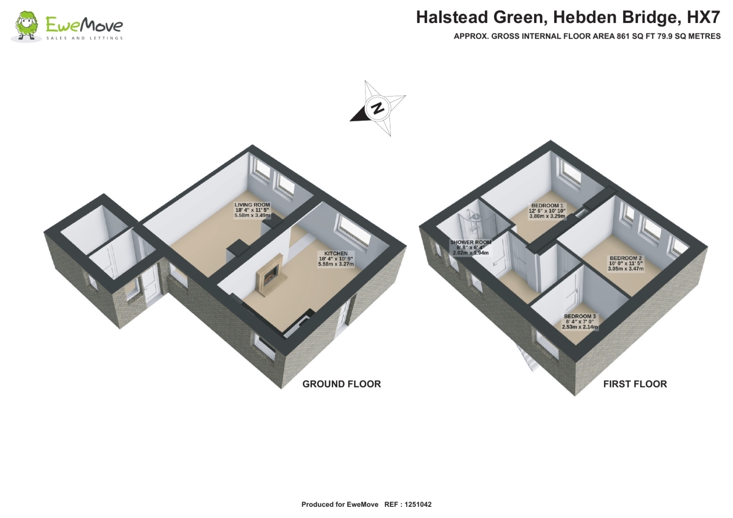 Halstead Green, Colden, Hebden Bridge HX7, 3 bedroom detached house for ...
