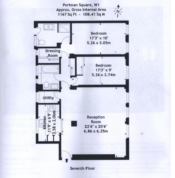 Portman Square, London W1H, 2 bedroom flat for sale - 65115474 ...