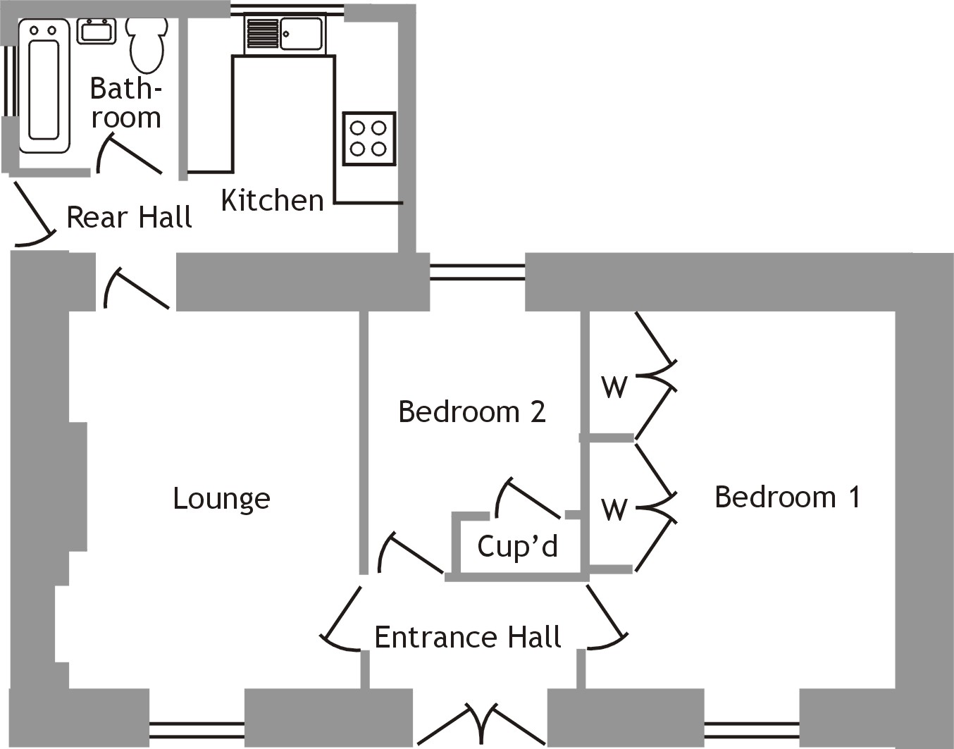 Hood Street, Maryburgh IV7, 2 bedroom semi-detached bungalow for sale ...