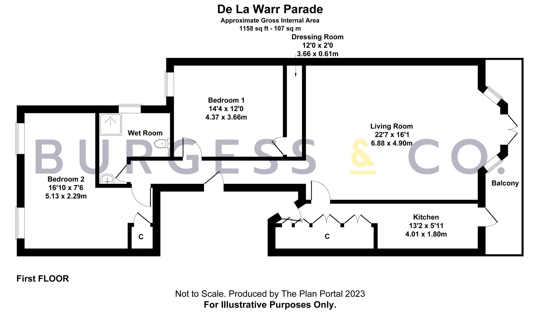 De La Warr Court, De La Warr Parade, Bexhill-On-Sea TN40, 2 bedroom ...
