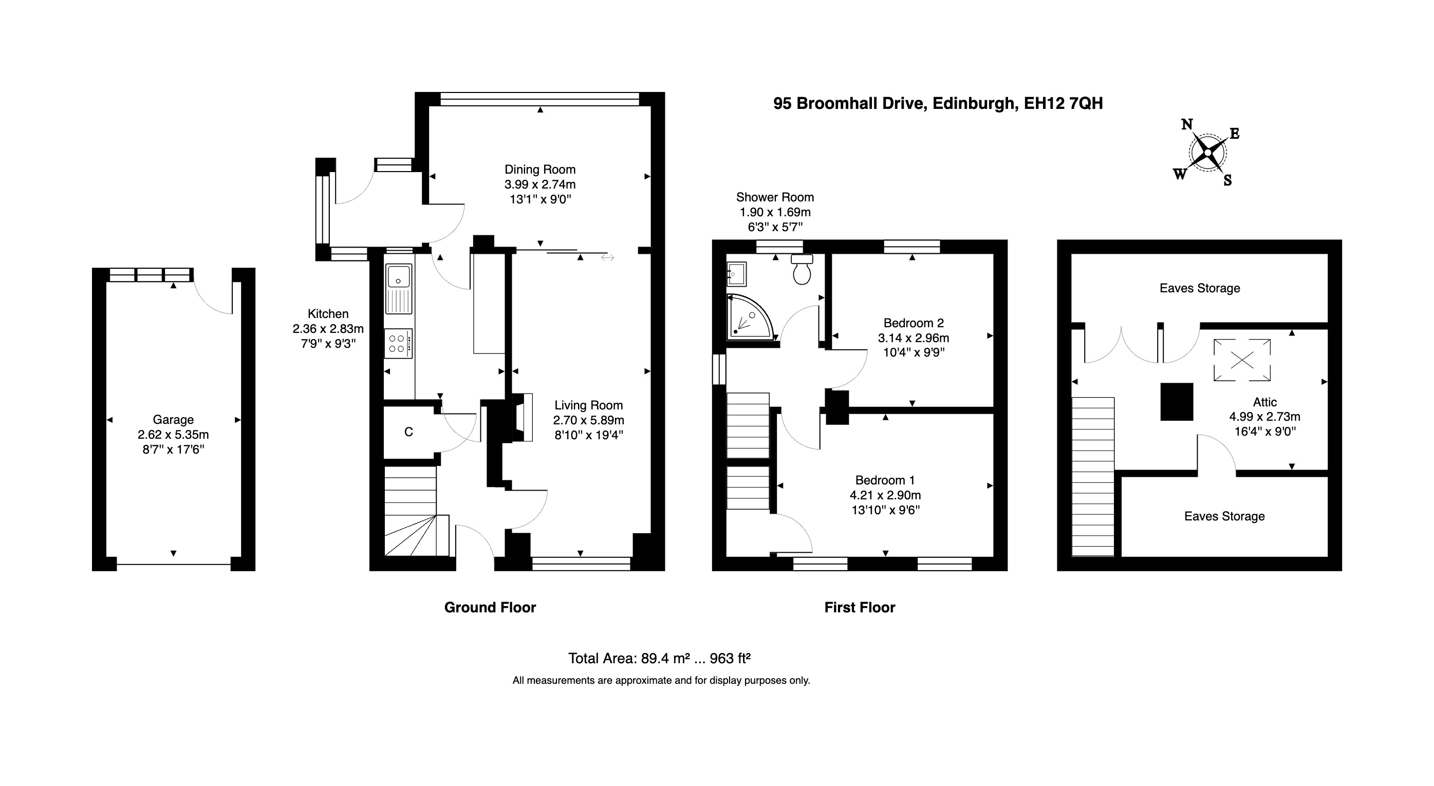 2 bed semi-detached house for sale in 95 Broomhall Drive, Edinburgh ...