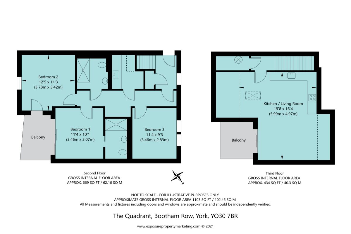 Bootham Row, York YO30, 3 bedroom flat for sale - 58916282 | PrimeLocation