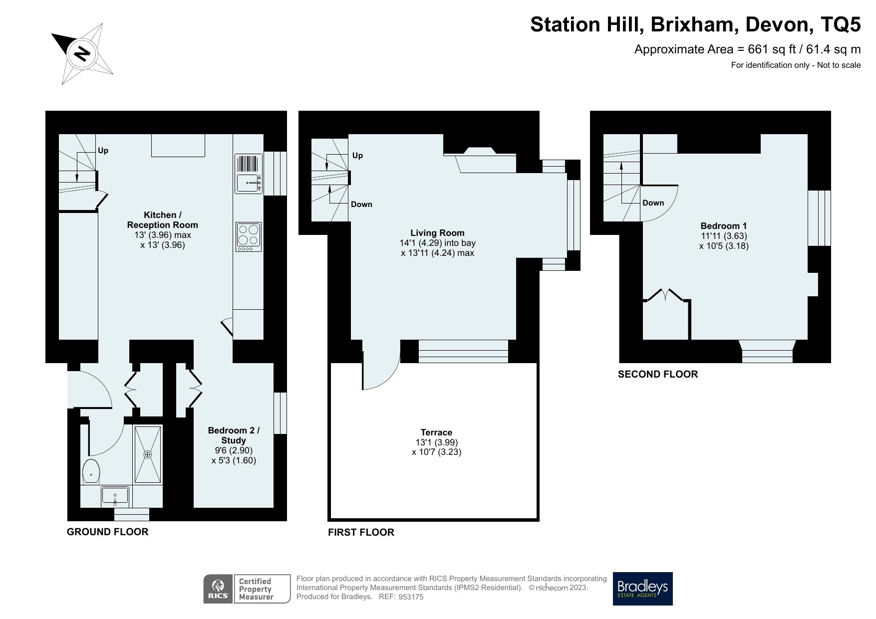 Station Hill, Brixham, Devon TQ5, 2 bedroom semi-detached house for ...