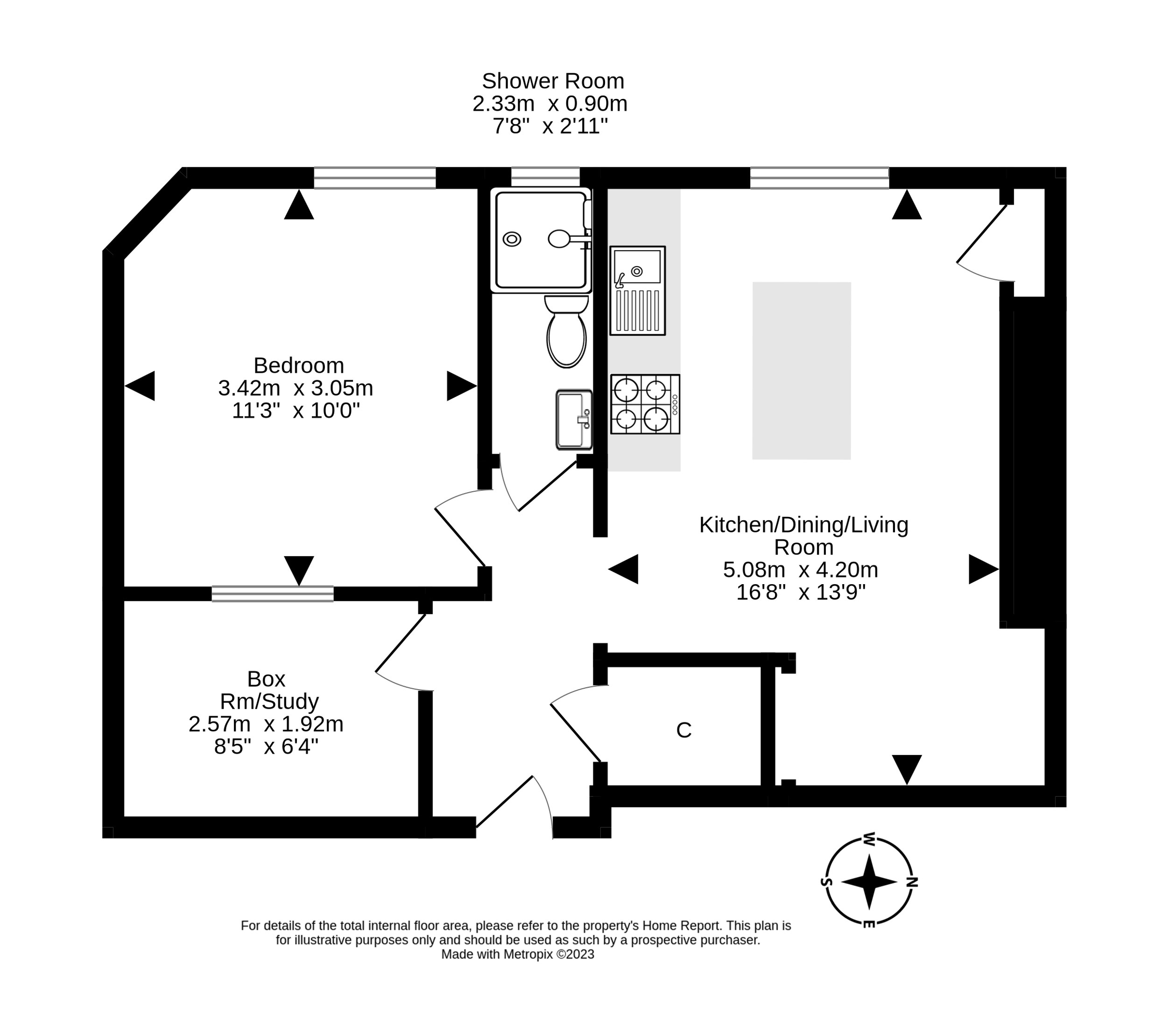 5 15 Wheatfield Road Gorgie Edinburgh Eh11 1 Bedroom Flat For Sale