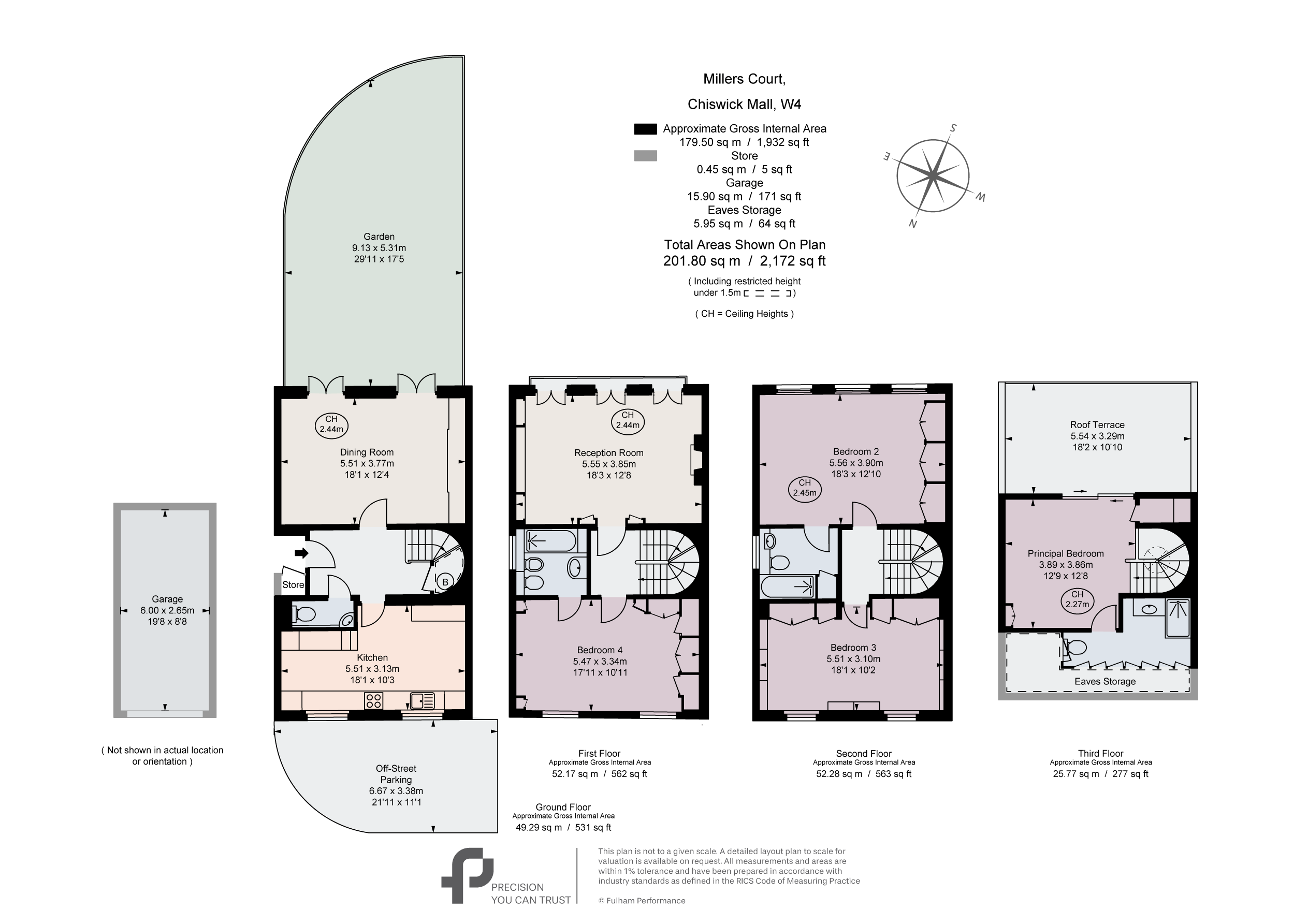 Chiswick Mall, London W4, 4 bedroom end terrace house for sale ...