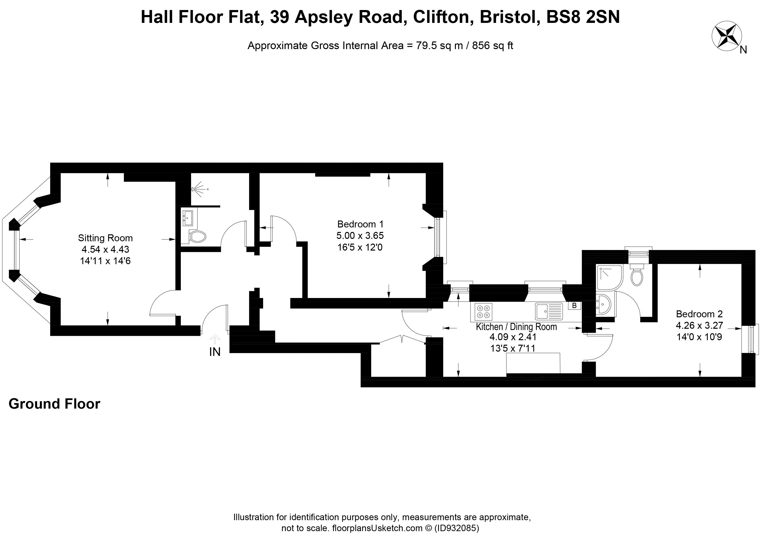 Apsley Road, Clifton, Bristol BS8, 2 bedroom flat for sale - 63918308 ...