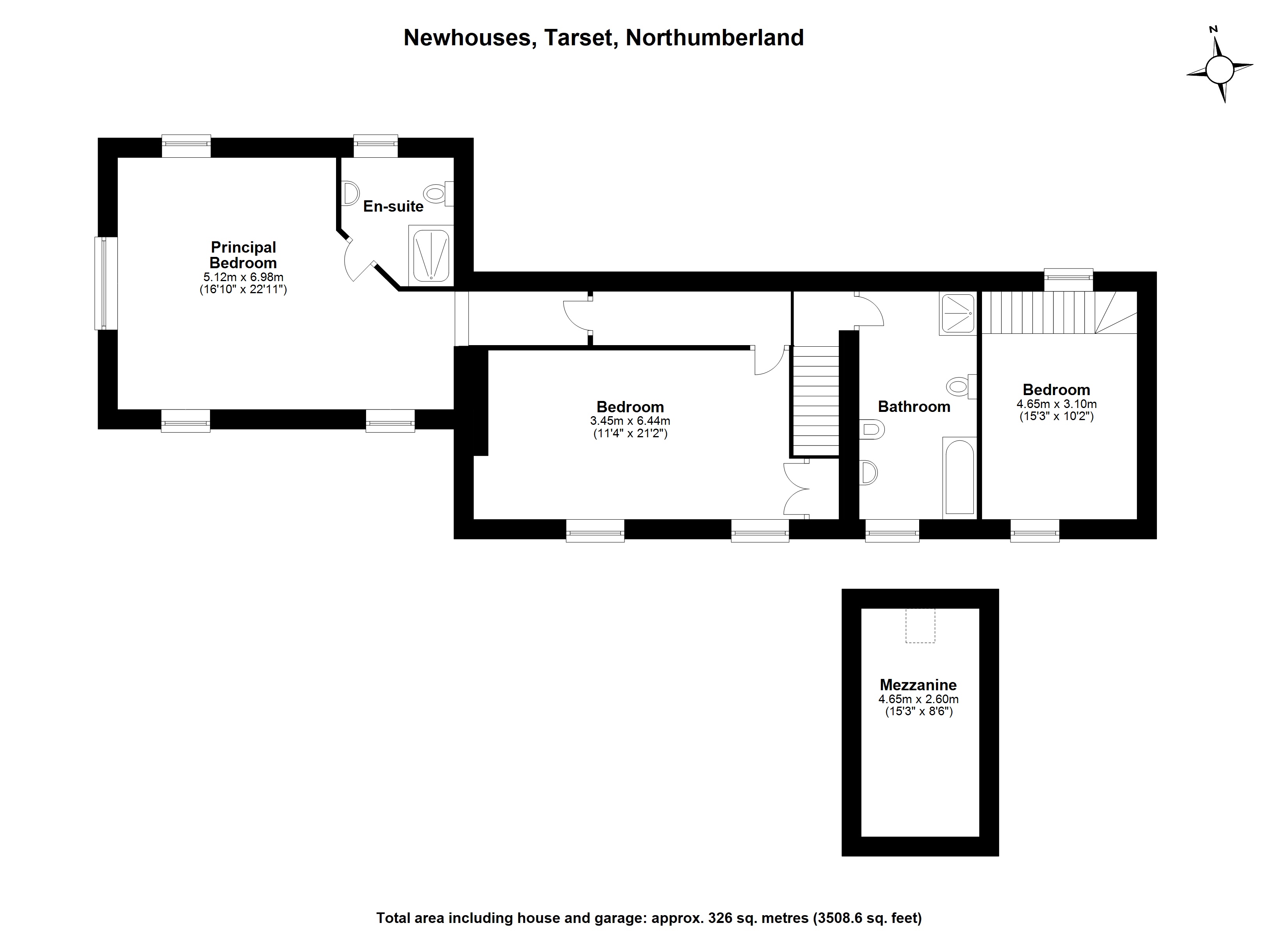 Newhouses, Tarset, Hexham, Northumberland NE48, 3 bedroom detached ...