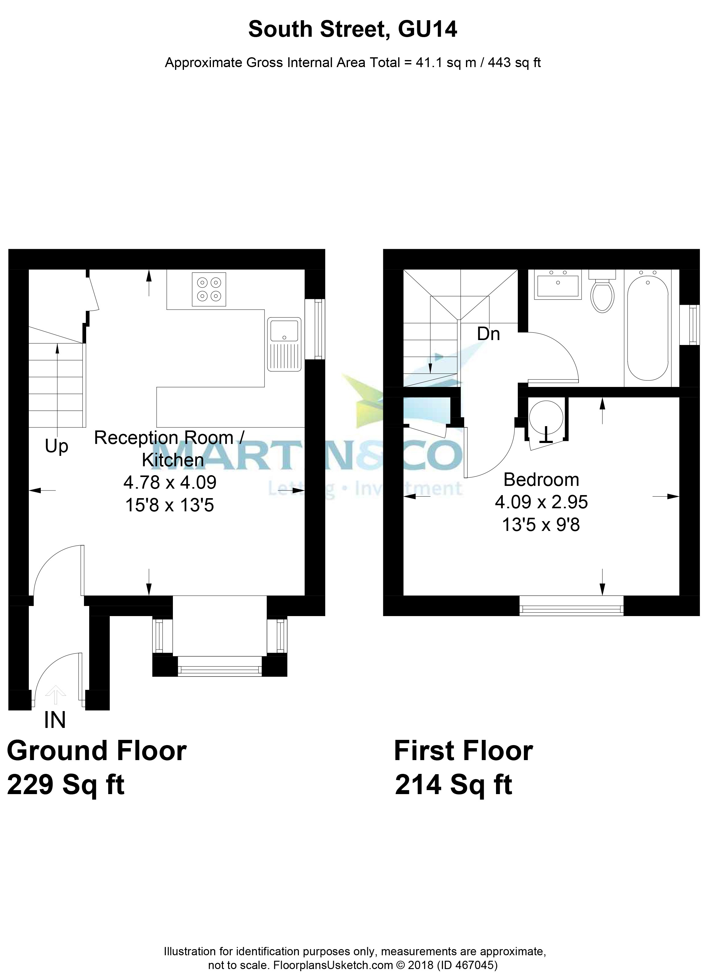 South Street Farnborough Gu14 1 Bedroom Terraced House For Sale