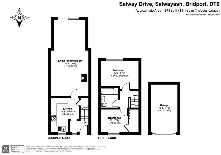 Salway Drive, Salwayash, Bridport DT6, 2 bedroom terraced house for ...