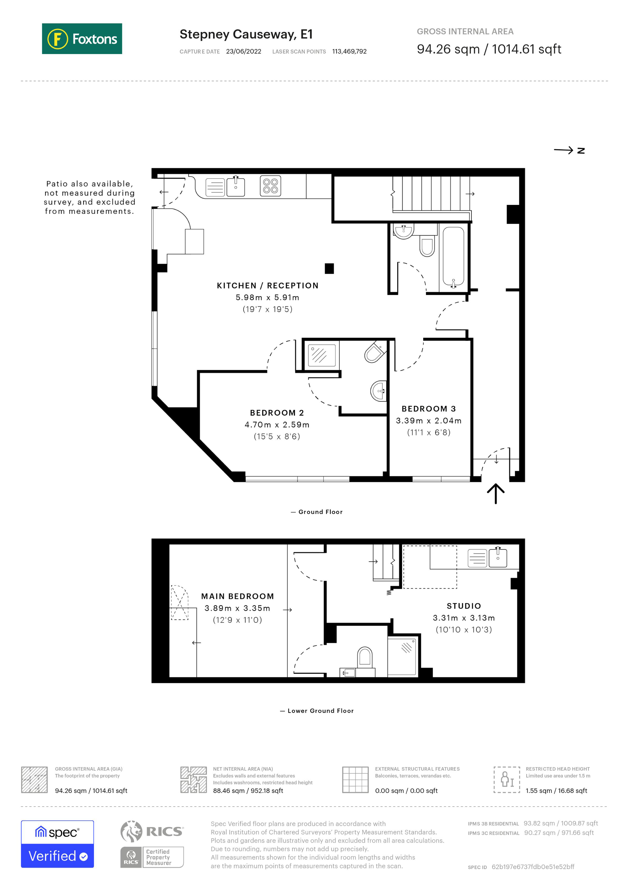 Stepney Causeway, Limehouse, London E1, 3 bedroom flat for sale ...
