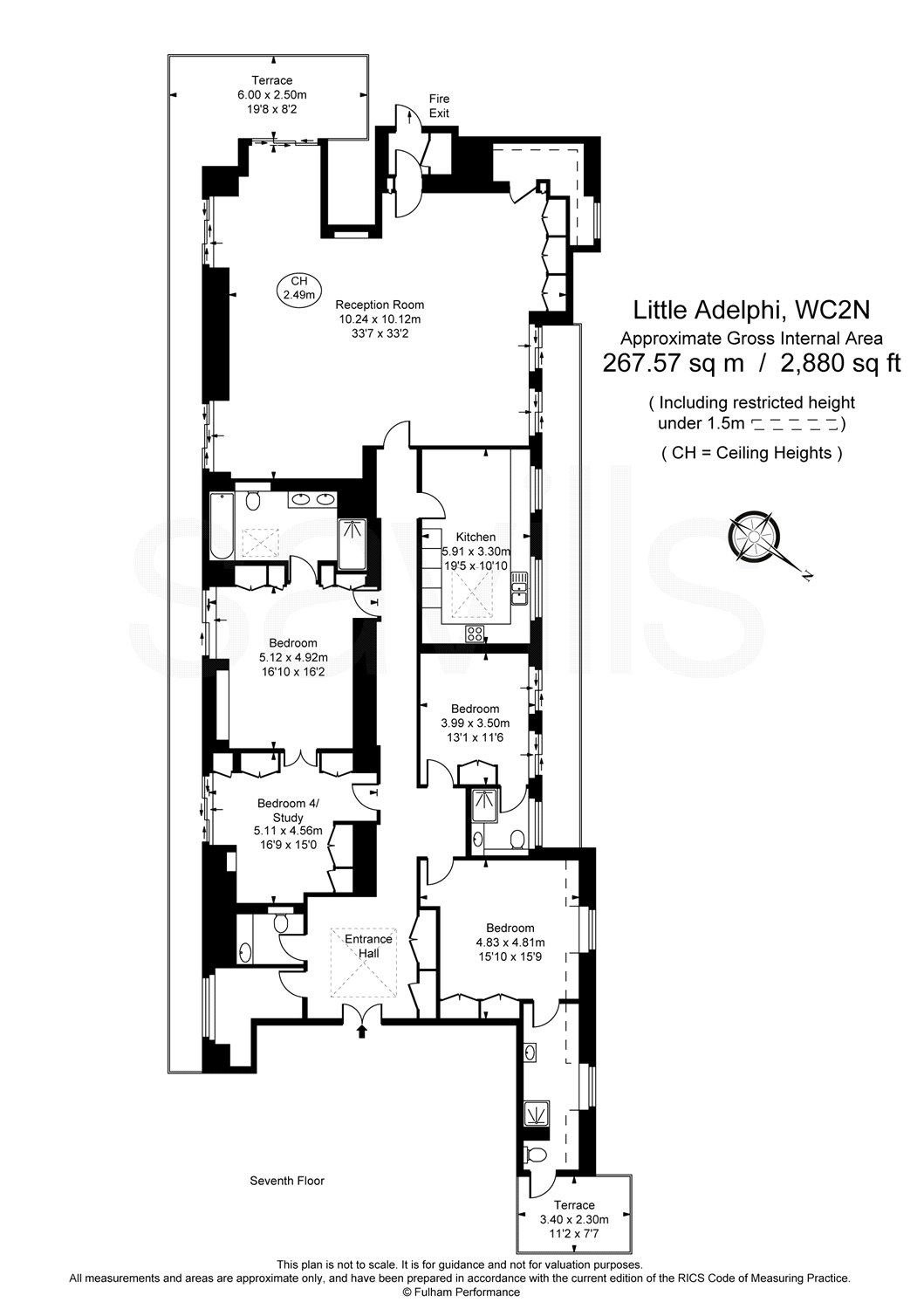 John Adam Street, London WC2N, 3 bedroom flat to rent - 62158322 ...
