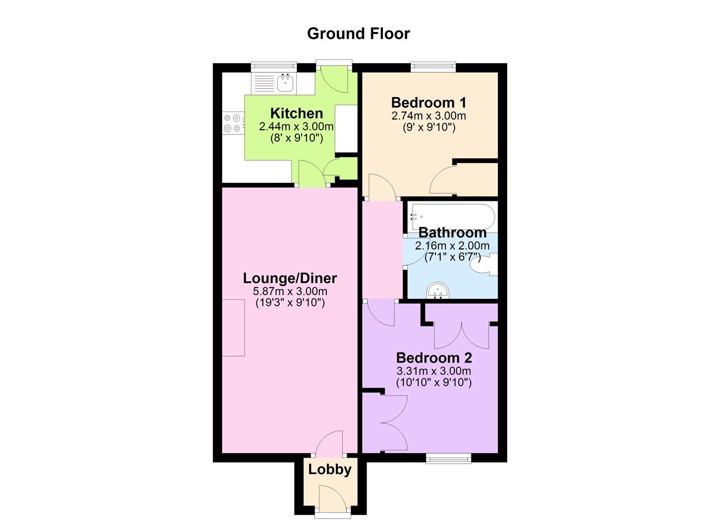 Highfield Court, Gateshead NE10, 2 bedroom semi-detached bungalow for ...