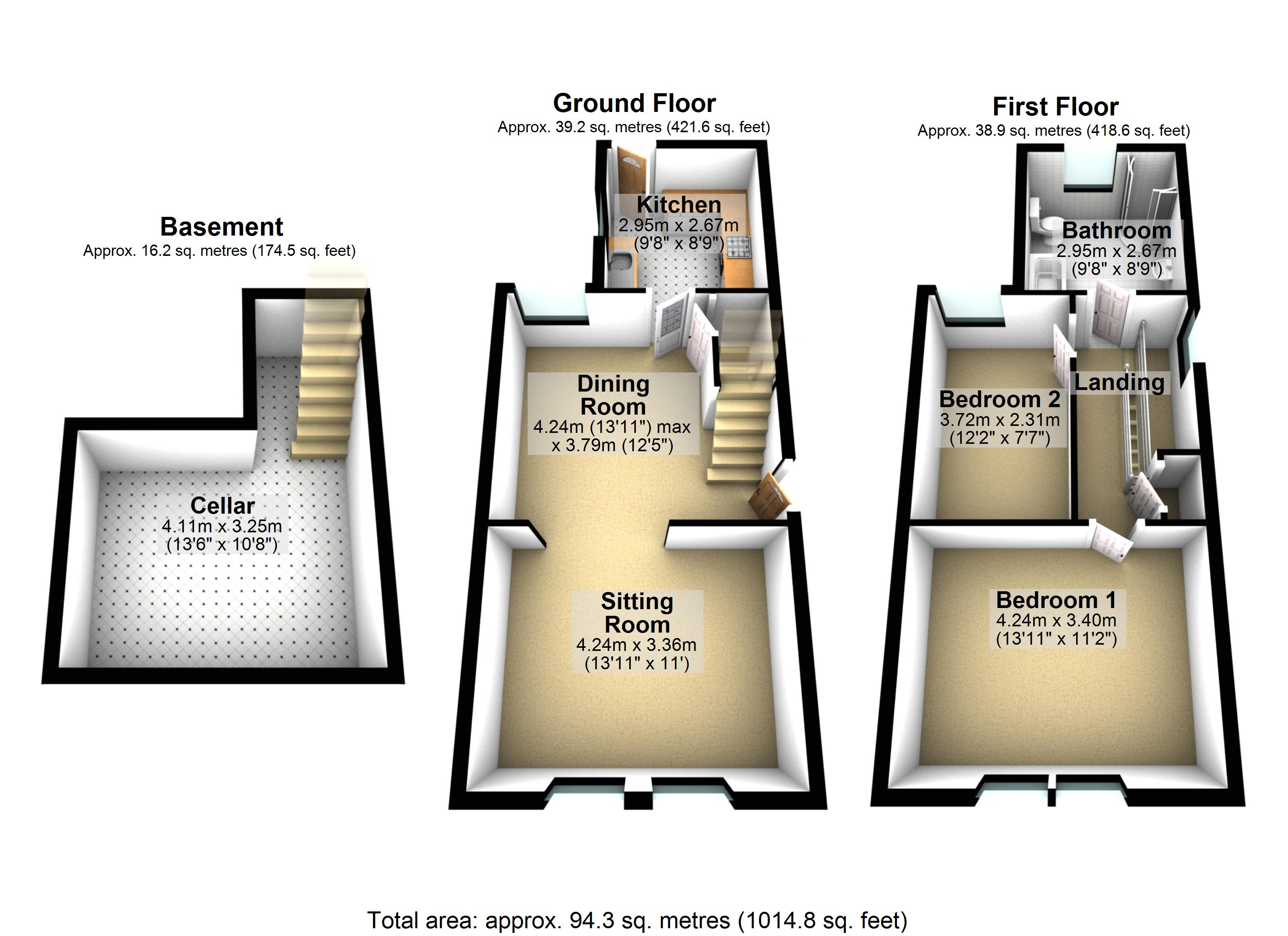 Cauldwell Hall Road, Ipswich, Suffolk IP4, 2 bedroom end terrace house ...