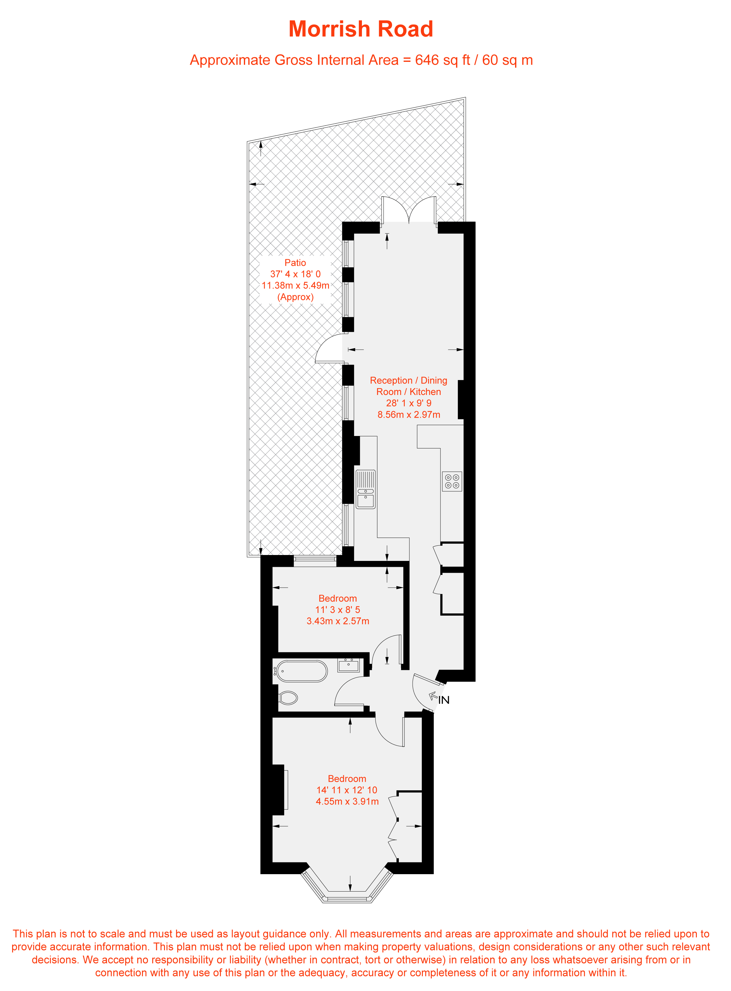 Morrish Road, London SW2, 2 bedroom flat for sale - 62025421 ...
