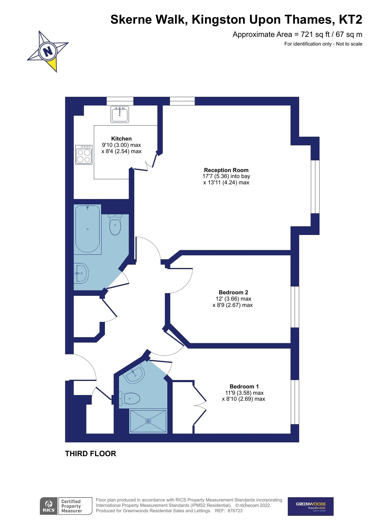 Free property report Flat 14, Sandringham Court, Skerne Walk, Kingston ...