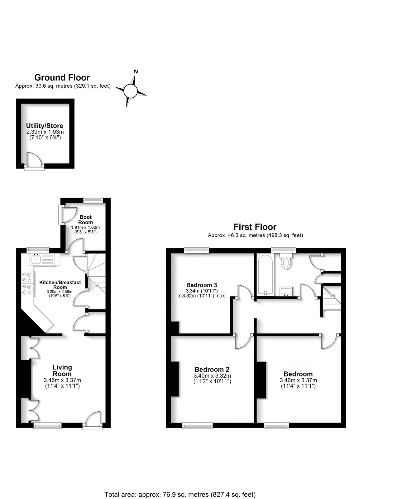 Windmill Cottages, The Common, Chipperfield, Hertfordshire WD4, 3 ...