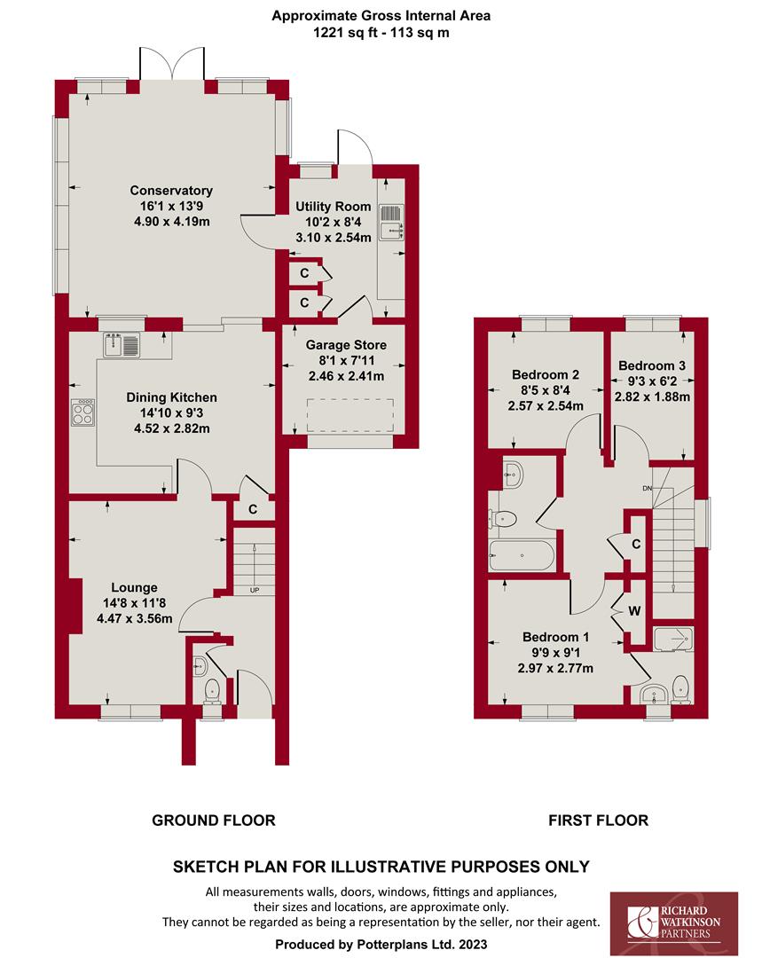 Stirling Drive, Coddington, Newark NG24, 3 bedroom link-detached house ...