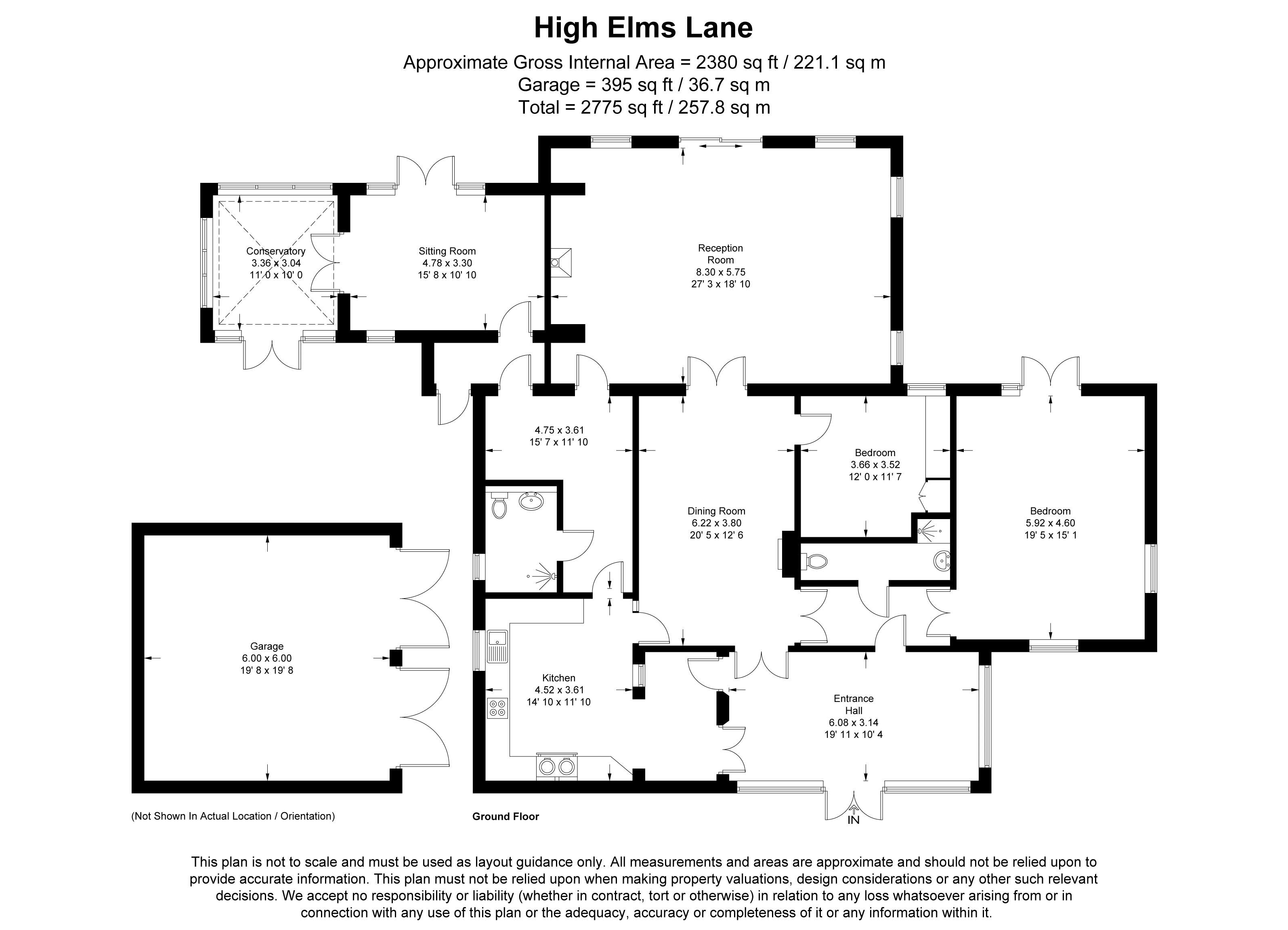 High Elms Lane, Benington, Herts SG2, 3 bedroom detached bungalow for ...