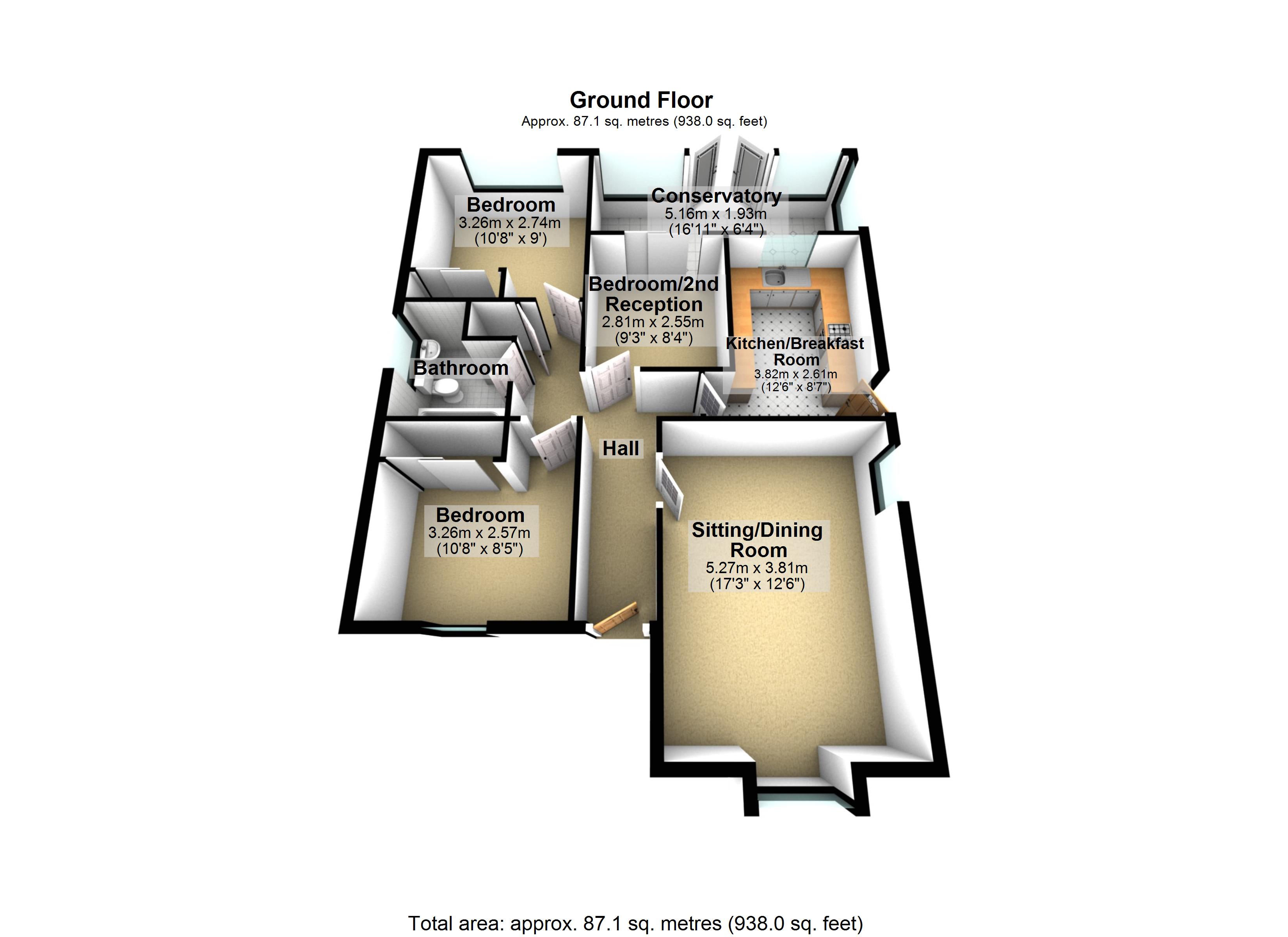 Barley Meadow, Halesworth, Suffolk IP19, 3 bedroom bungalow for sale ...
