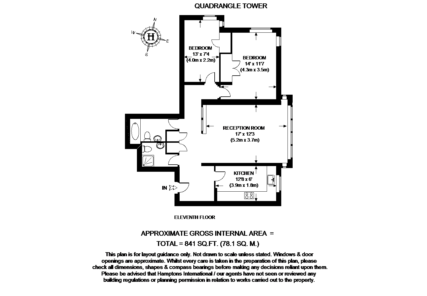 2 bed flat for sale in Quadrangle Tower, Cambridge Square, London W2 ...