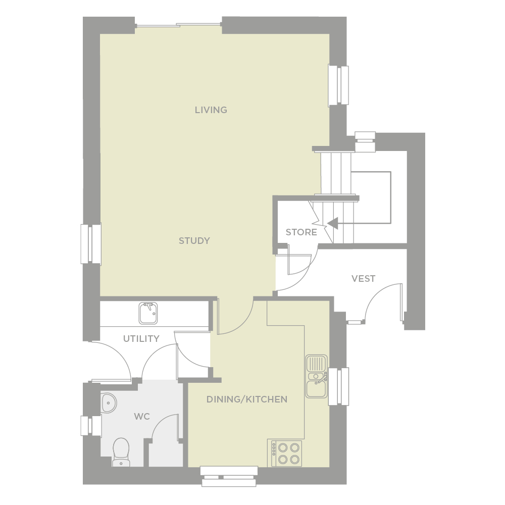 Plot 88 - Highwood, Croy, Inverness, Highland IV2, 3 bedroom detached ...
