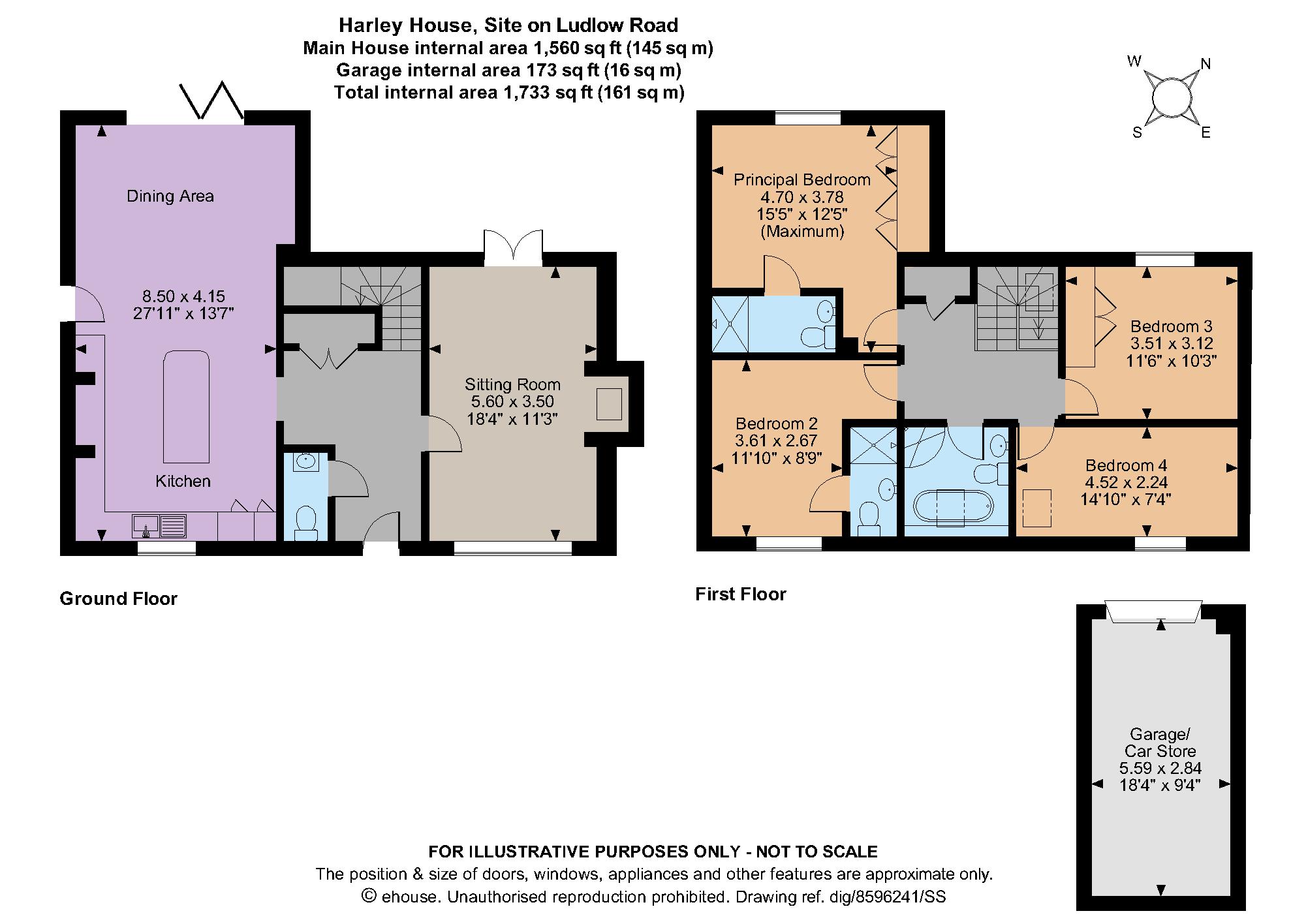 Ludlow Road, Wigmore, Hereford HR6, 4 bedroom detached house for sale ...