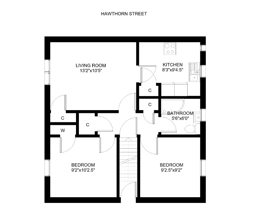 Hawthorn Street, Glasgow G22, 2 bedroom flat to rent - 62103988 ...