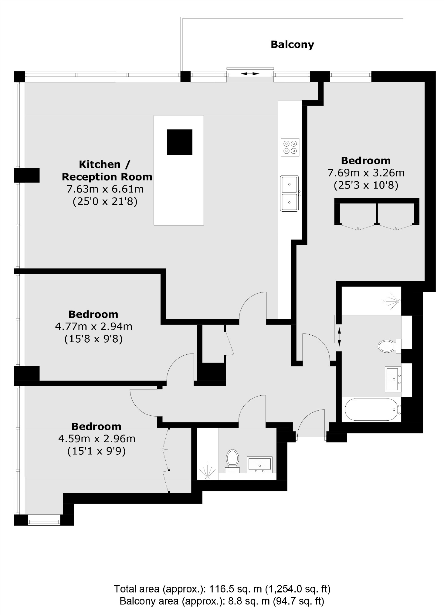 Moor Lane, London EC2Y, 3 bedroom flat to rent - 64544456 | PrimeLocation