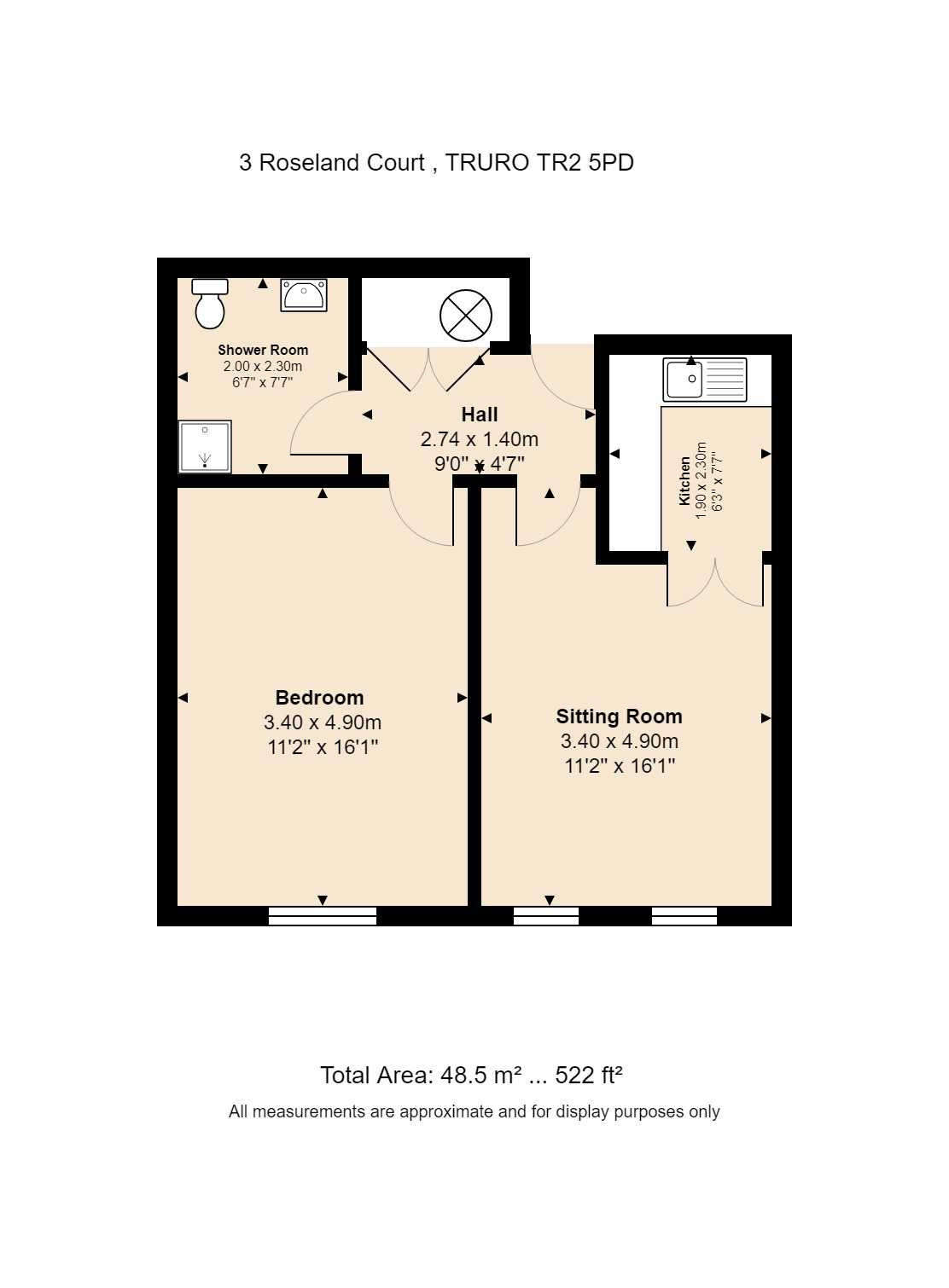 Free property report 3 Roseland Court, Tregony, Truro, TR2 5PD - Chimnie