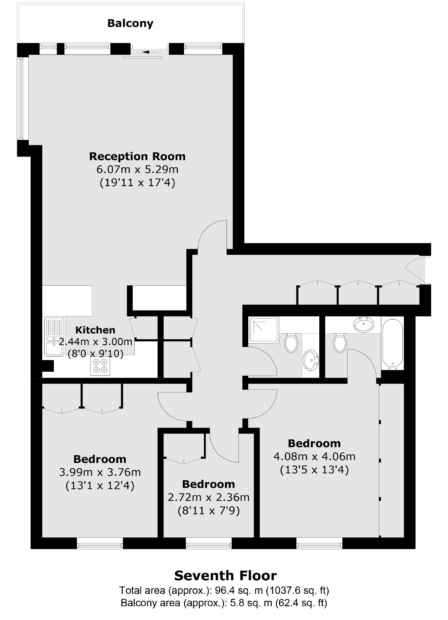 Buckingham Palace Road, London SW1W, 3 bedroom flat to rent - 64256602 ...