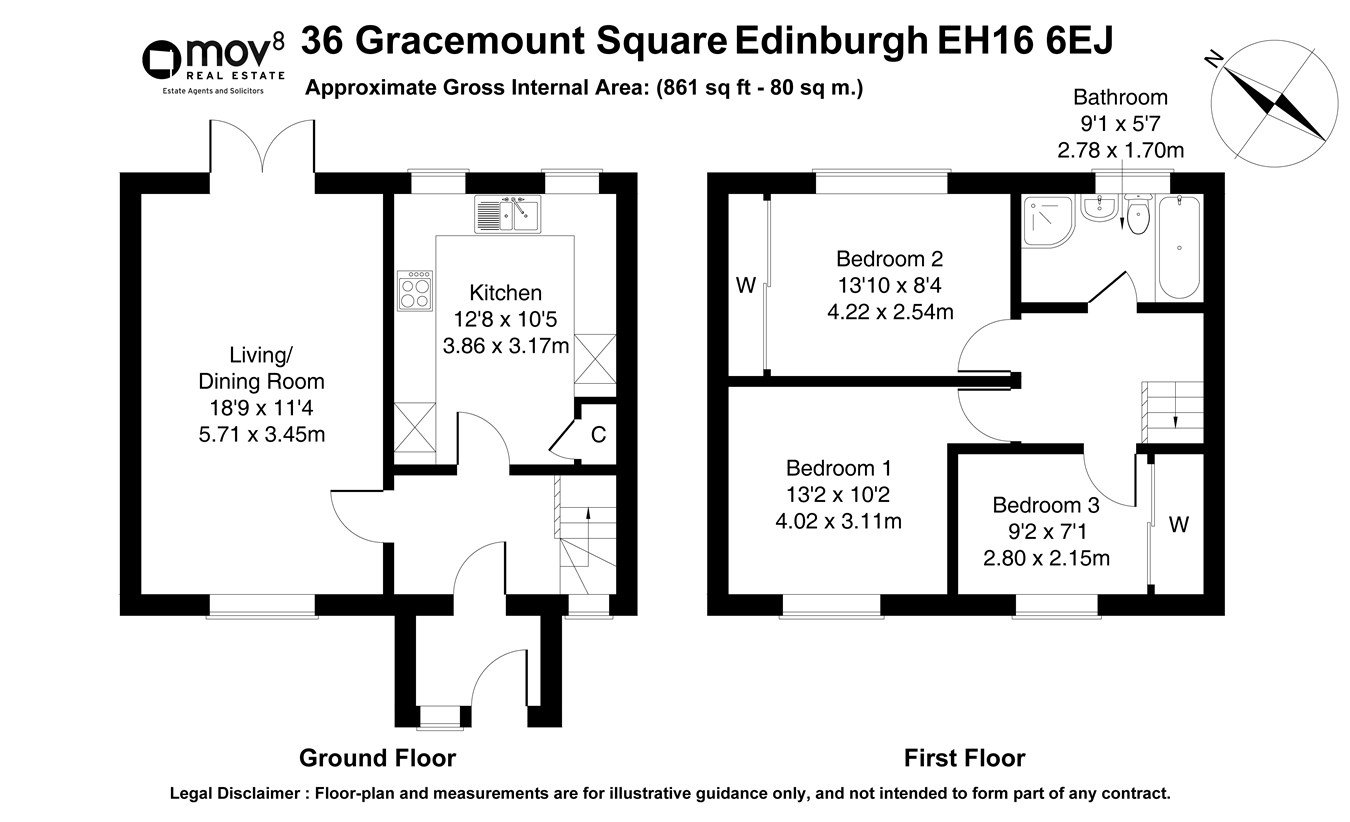 Gracemount Square, Edinburgh EH16, 3 bedroom terraced house for sale ...