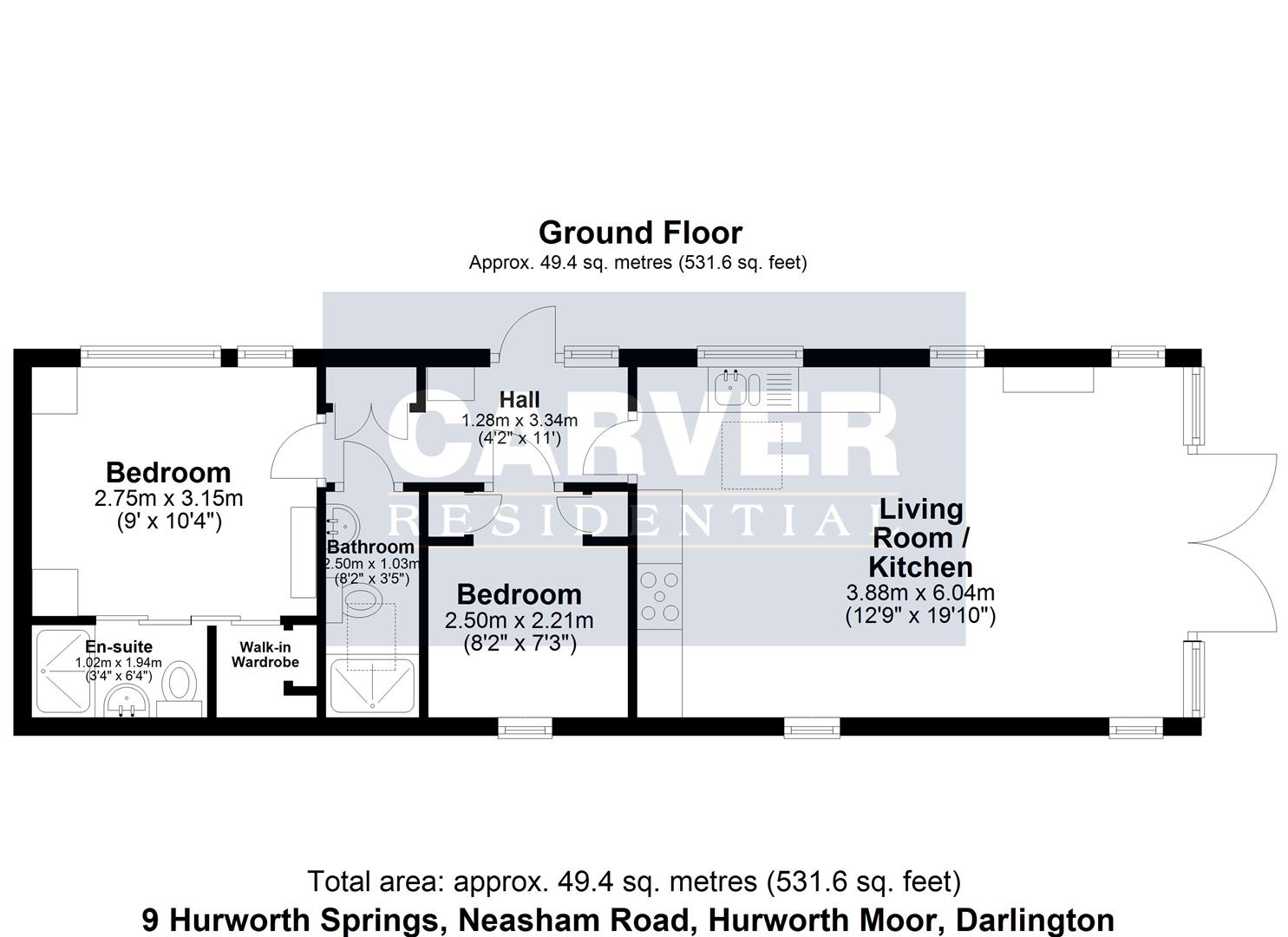 Neasham Road, Hurworth Moor, Darlington DL2, 2 bedroom detached ...