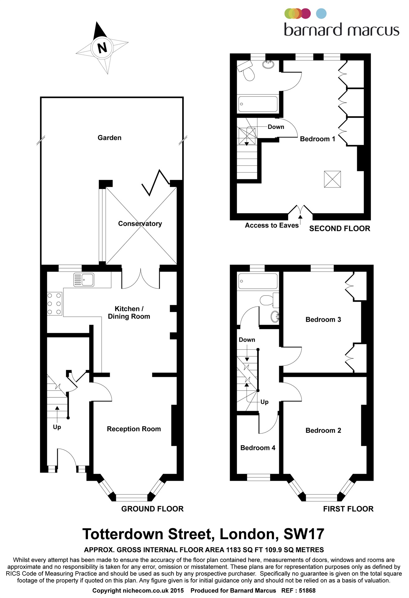 Free property report 43 Totterdown Street, London, SW17 8TB - Chimnie